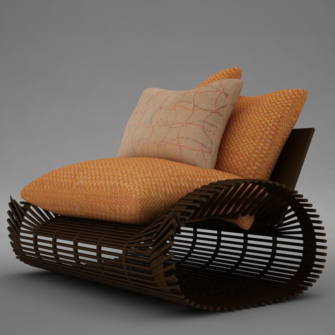 3d armchair chair