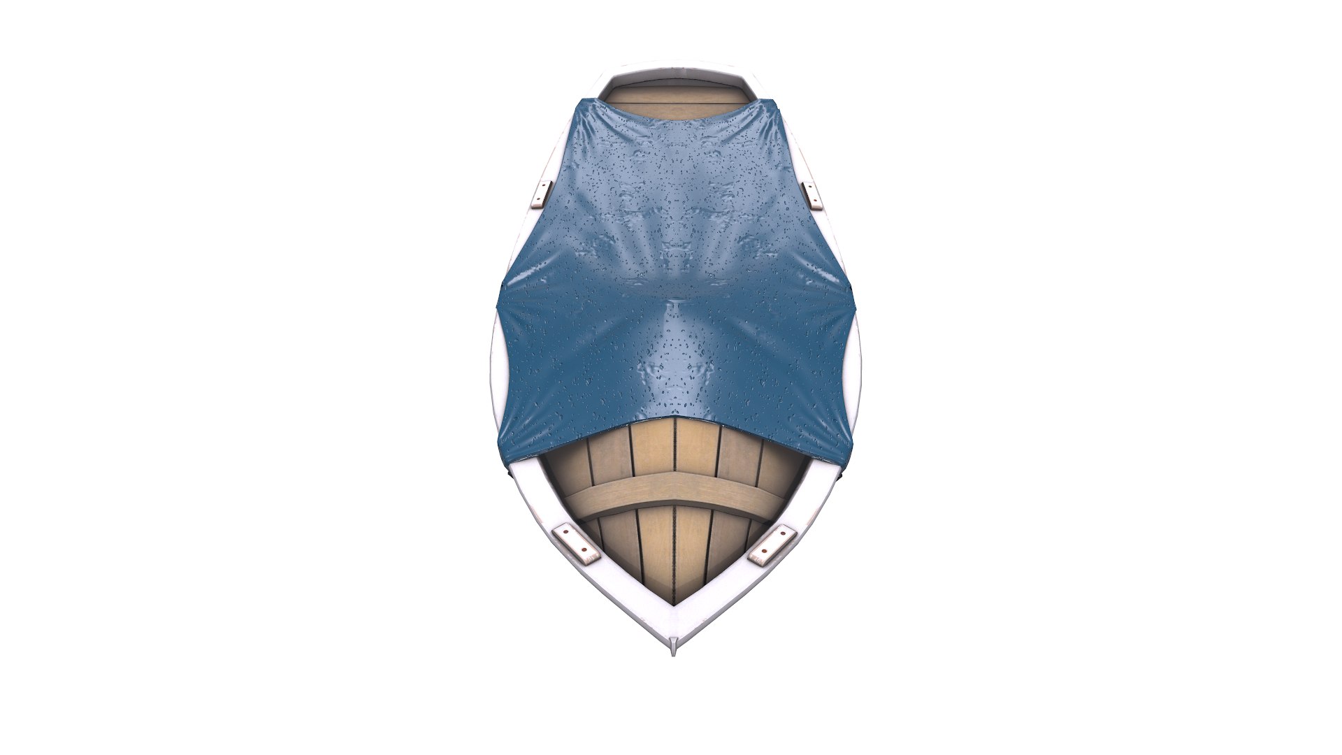Small Covered Boat Low-poly PBR 3D model - TurboSquid 1971813