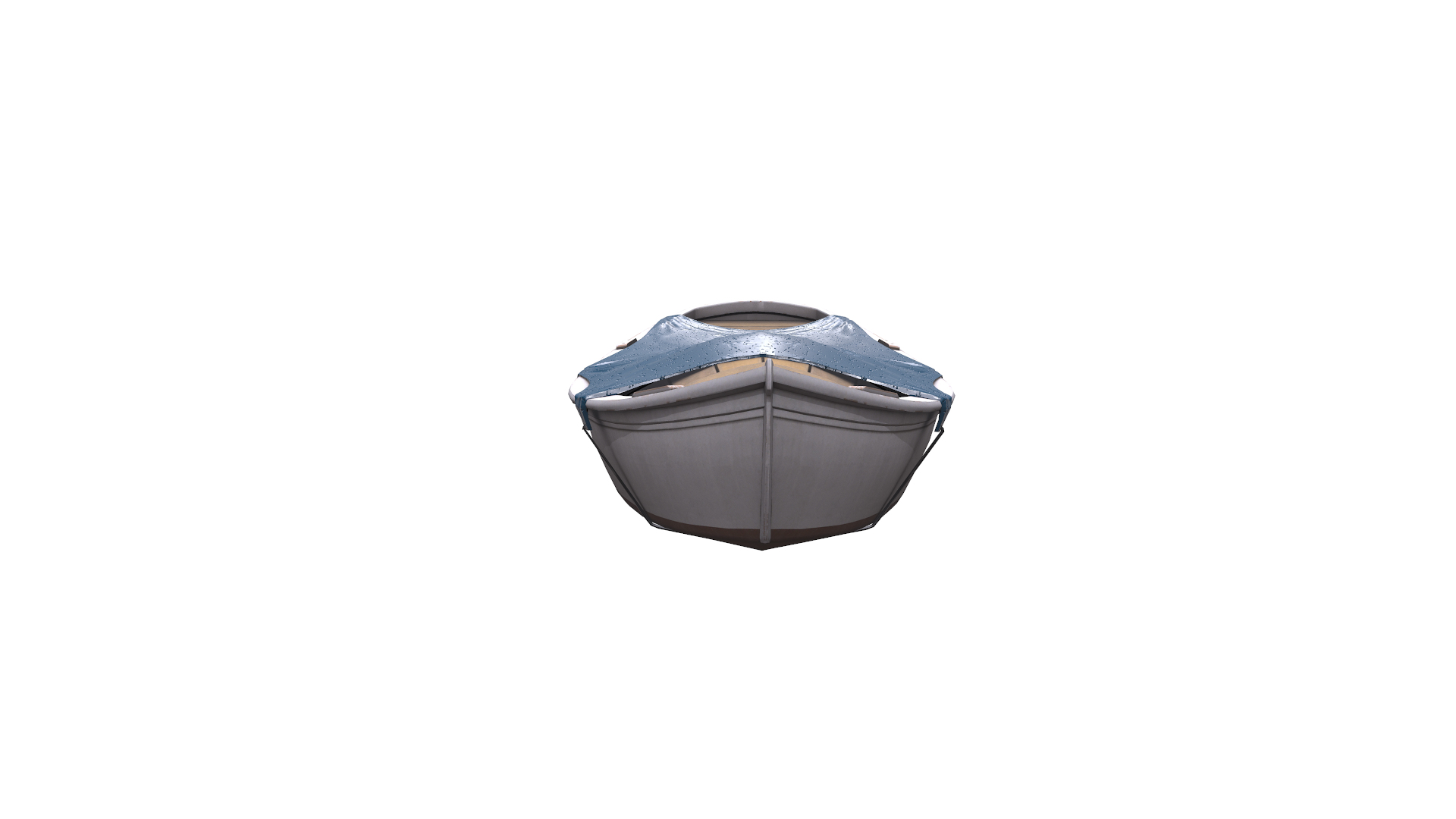Small Covered Boat Low-poly PBR 3D model - TurboSquid 1971813