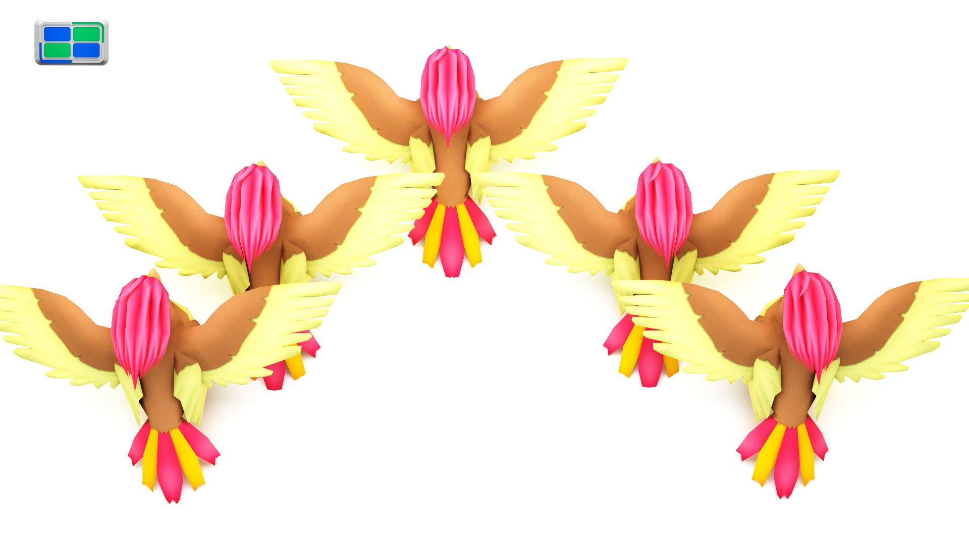 Pidgeotto Pokemon 3d Model