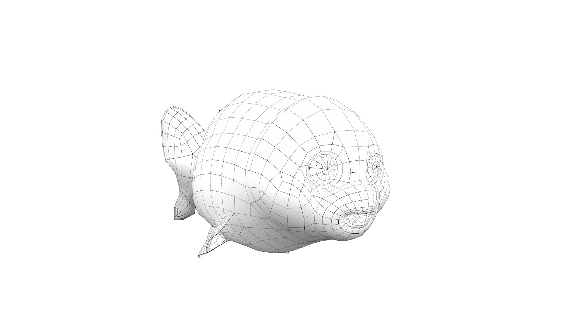 Ranchu gold fish toon 3D model - TurboSquid 1586340