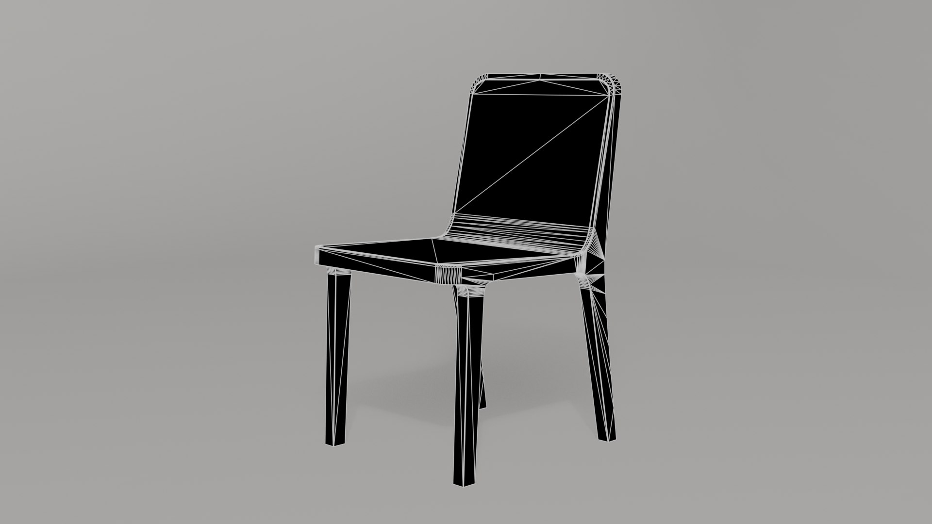 3D FORMALE Simple Wooden Chair - TurboSquid 2515597