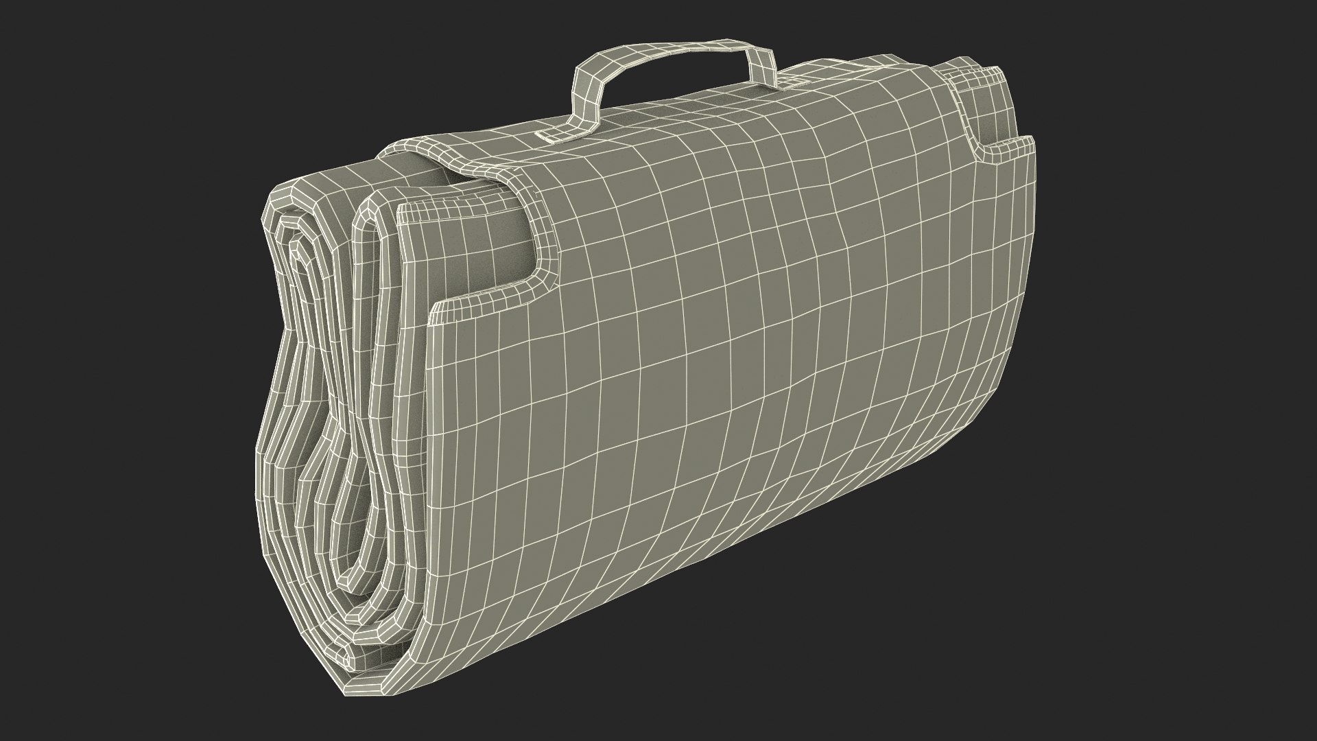 3D Camping Mattress Beach Blanket Model - TurboSquid 2152177