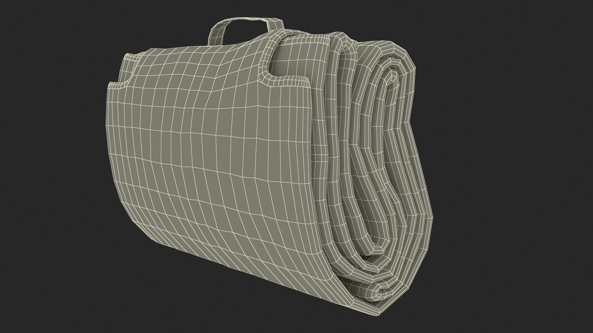 3D Camping Mattress Beach Blanket Model - TurboSquid 2152177