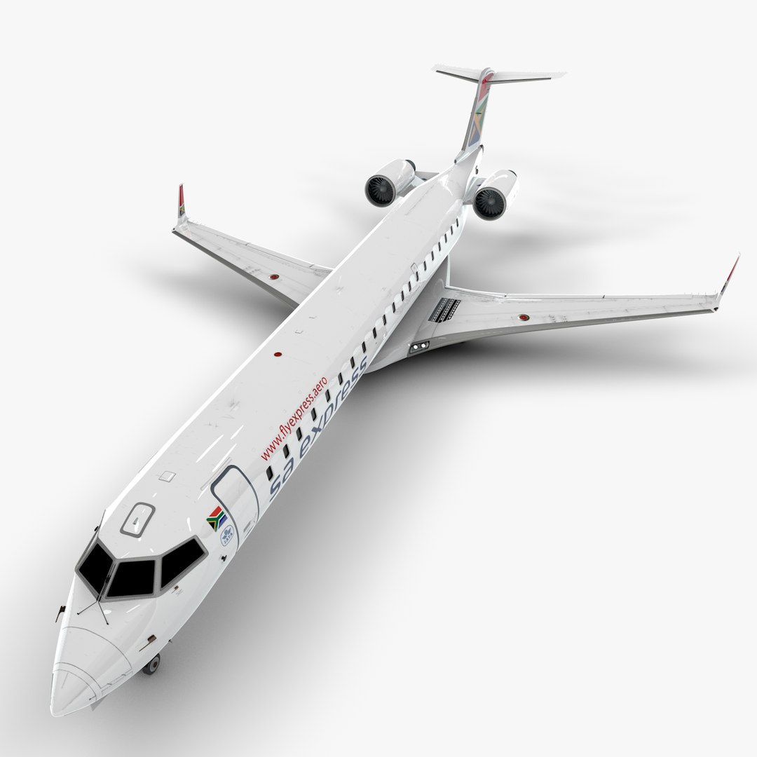 3D african express bombardier crj - TurboSquid 1699979