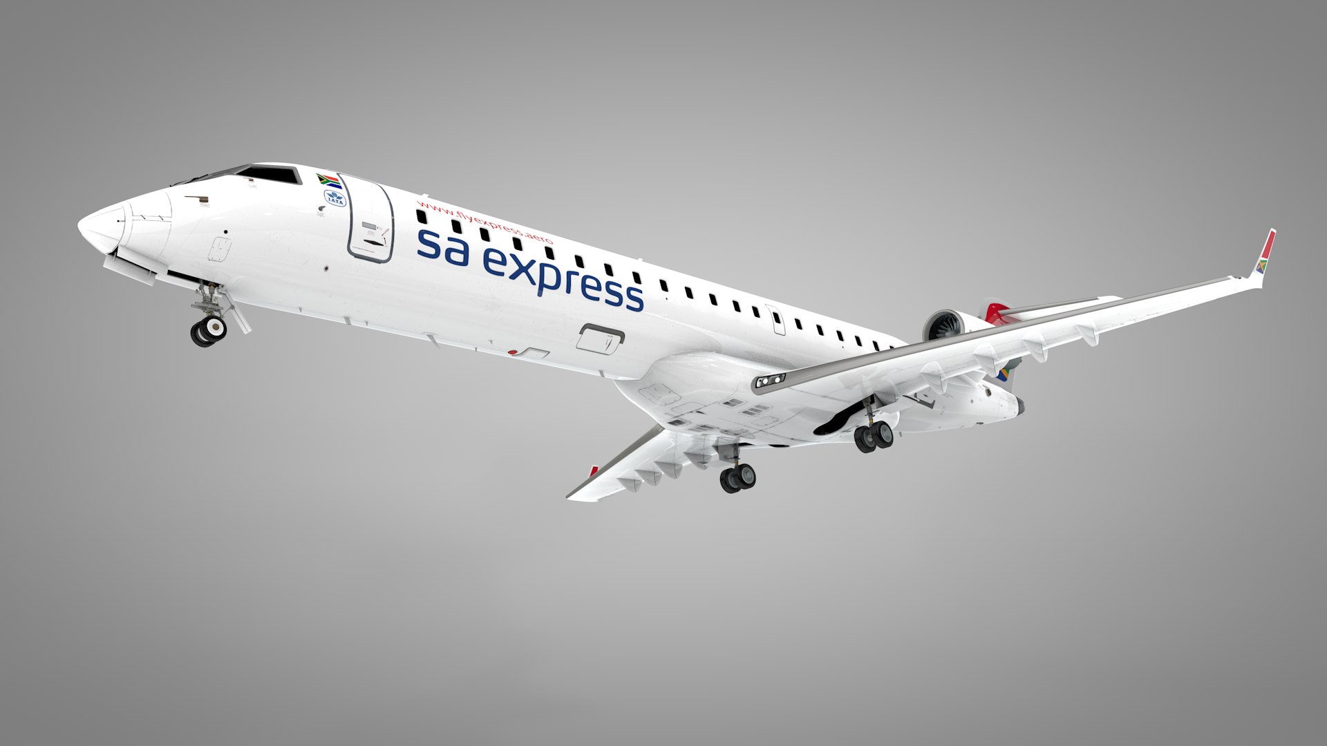 3D african express bombardier crj - TurboSquid 1699979
