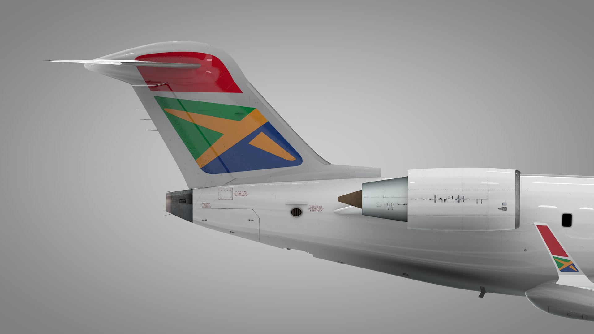 3D african express bombardier crj - TurboSquid 1699979