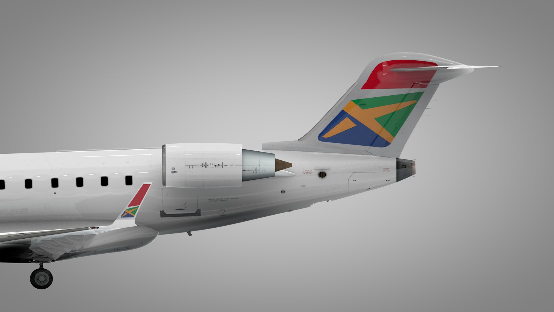 3D african express bombardier crj - TurboSquid 1699979