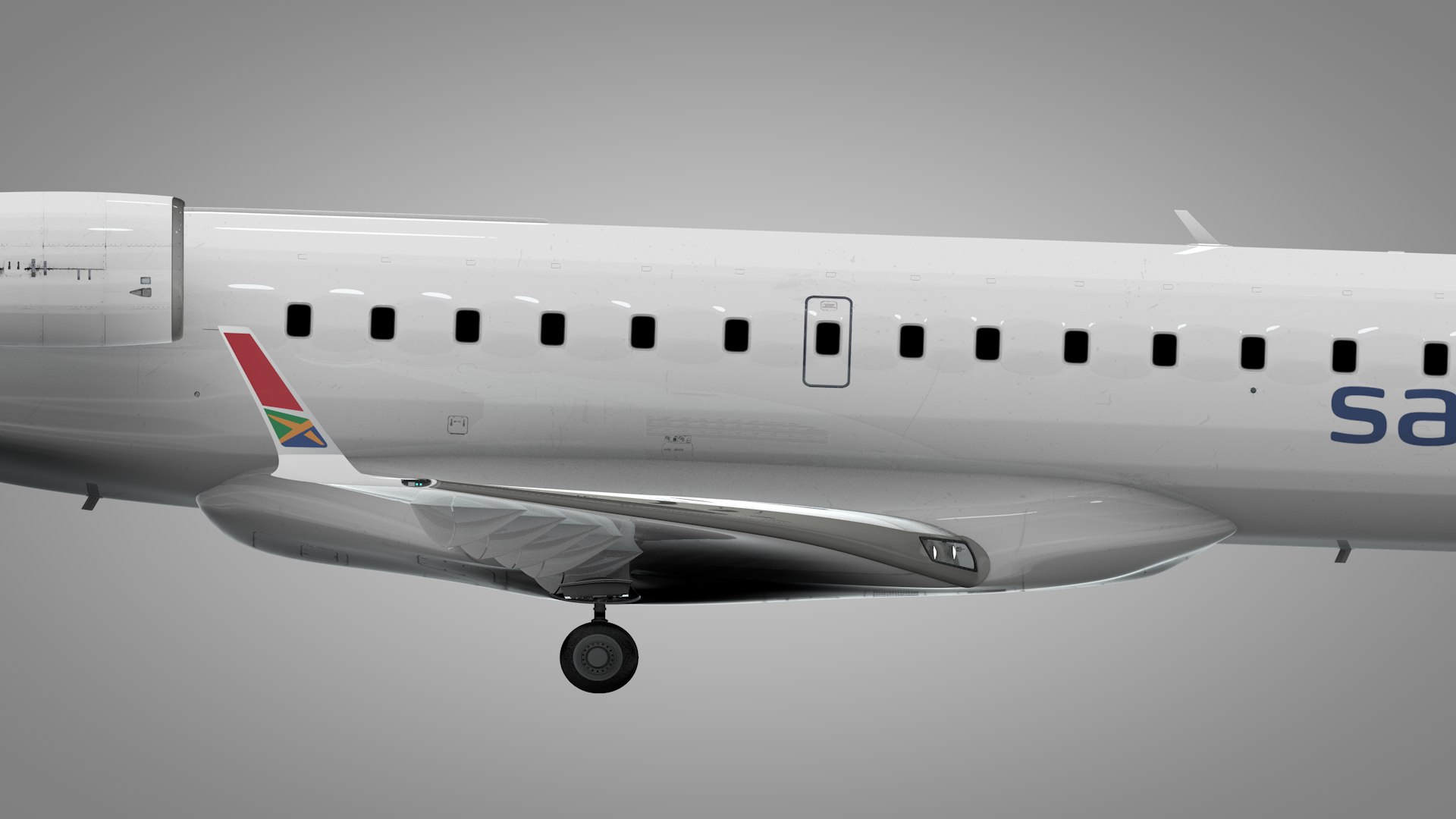 3D african express bombardier crj - TurboSquid 1699979