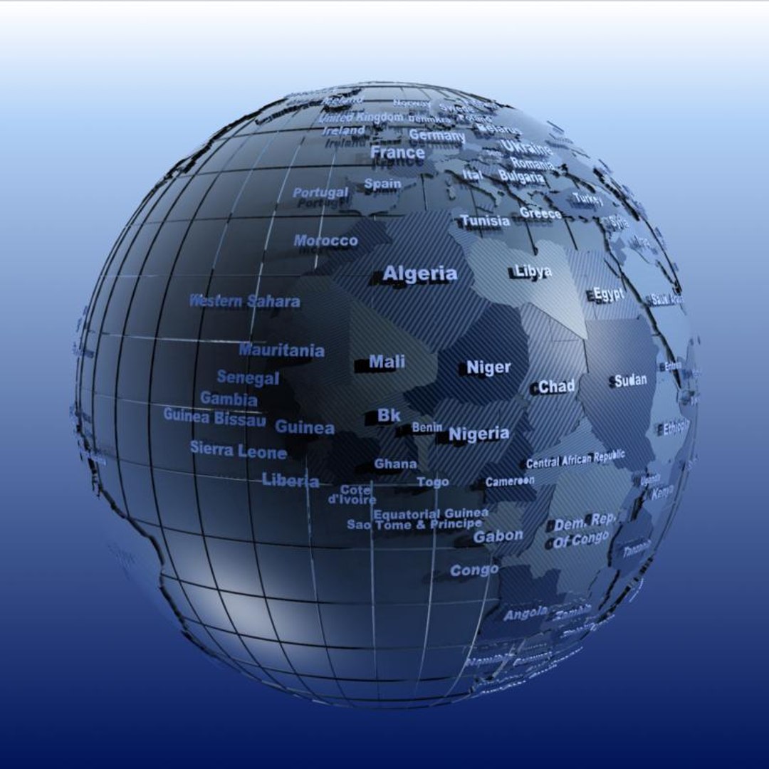 globe country 2 3d model