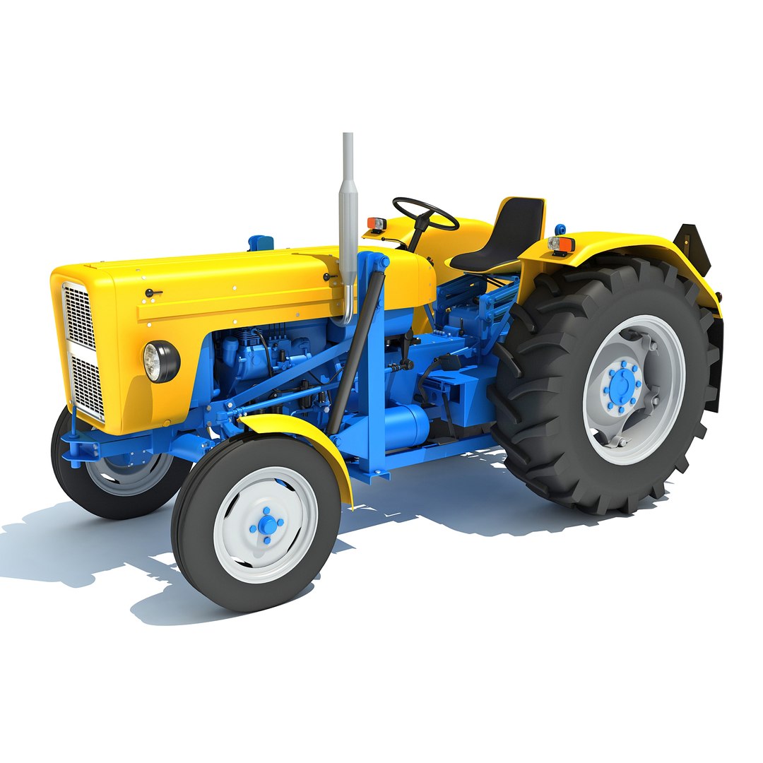 3D Model Old Classic Tractor - TurboSquid 1787126
