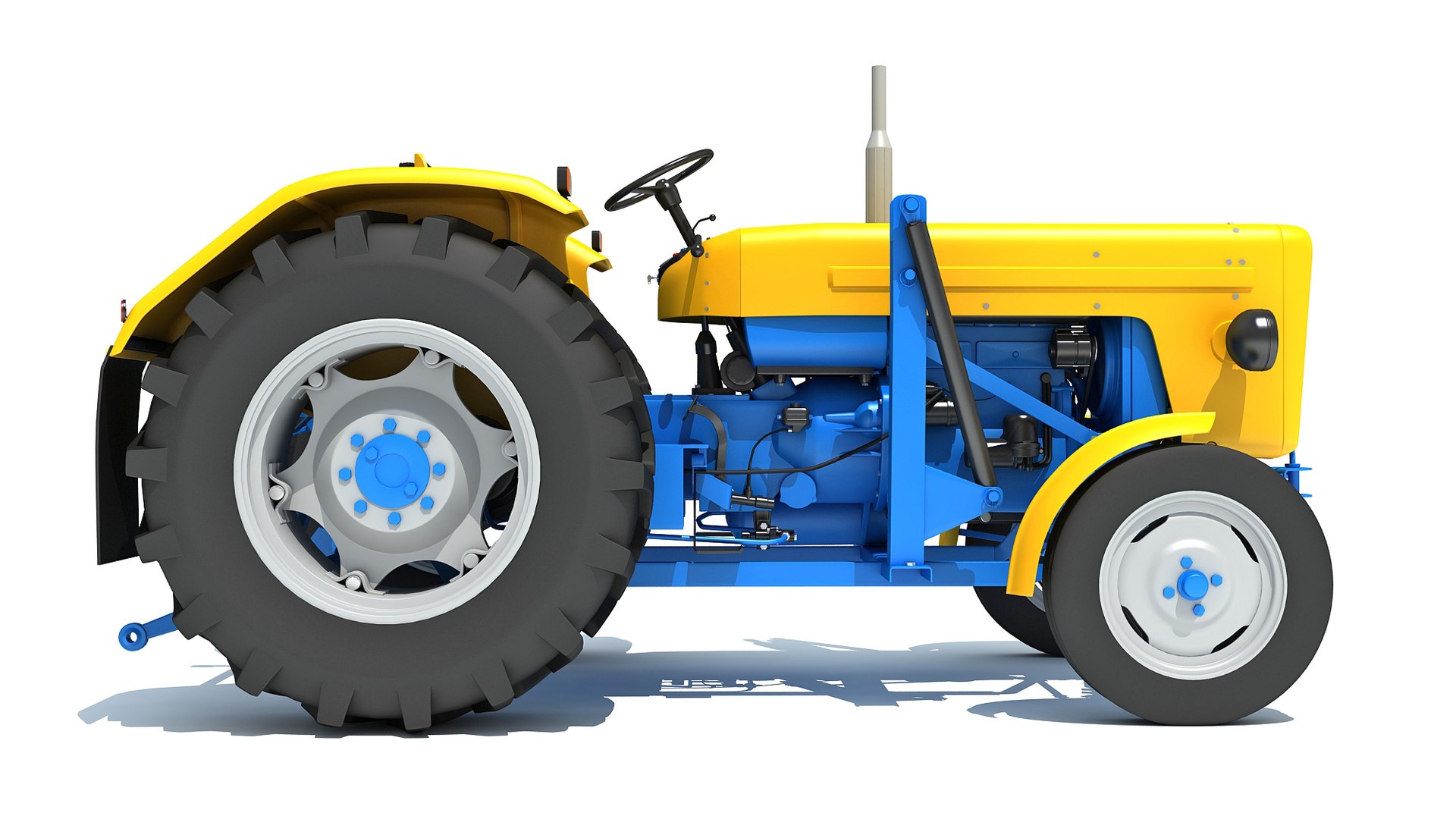 3D Model Old Classic Tractor - TurboSquid 1787126