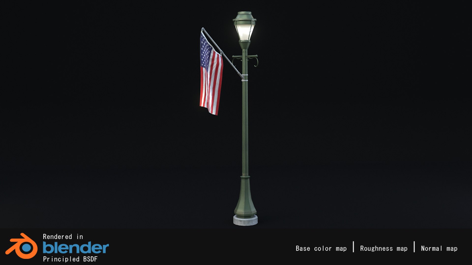 3D Lamp Post - TurboSquid 1392289
