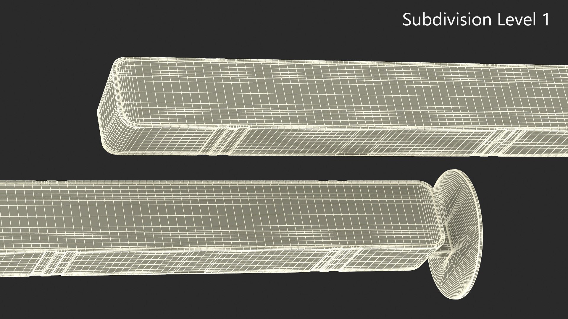 Vertical LED Light Bar Switched Off 3D Model - TurboSquid 2201909