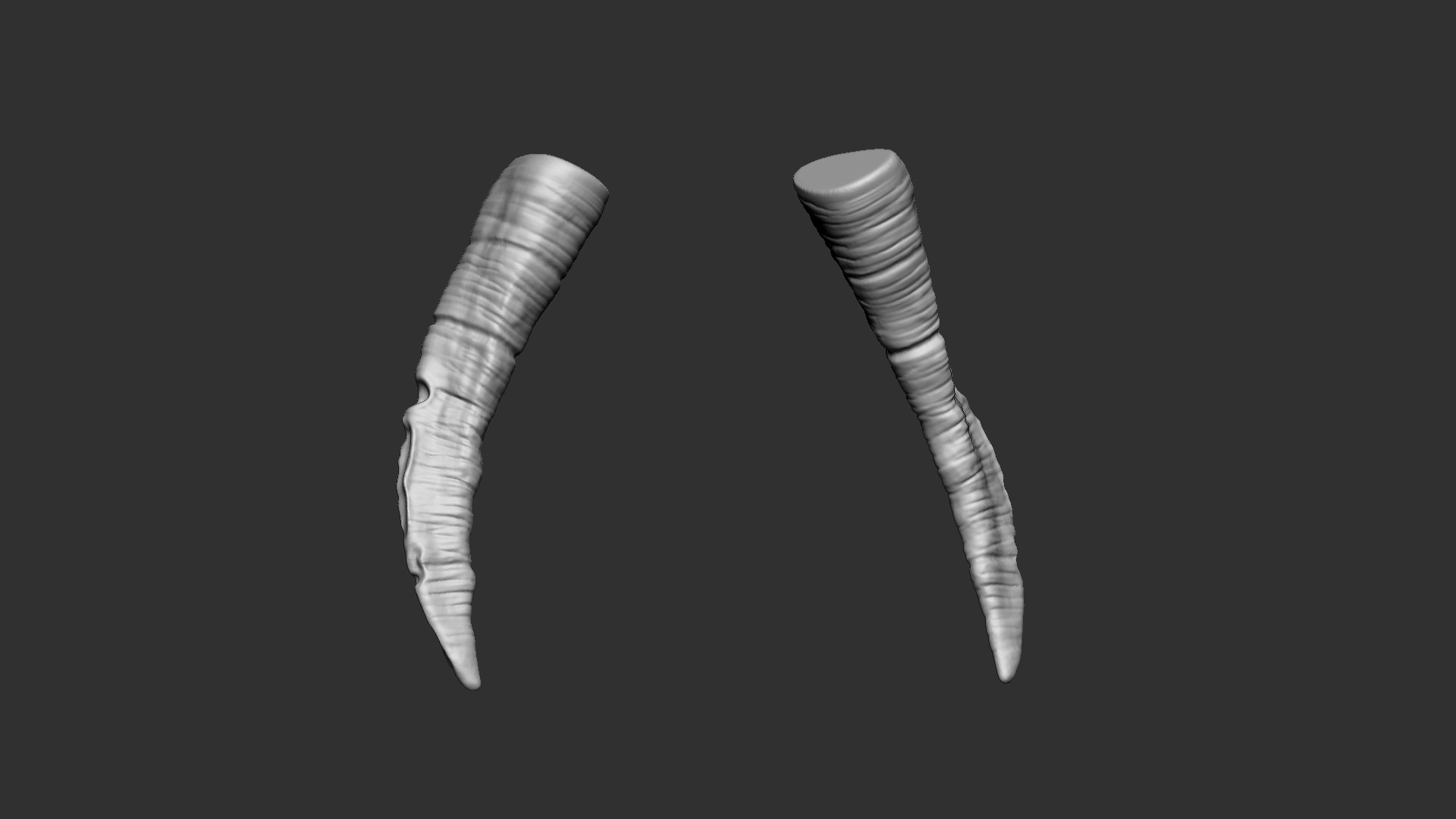 3D Goat Horns - TurboSquid 1692653