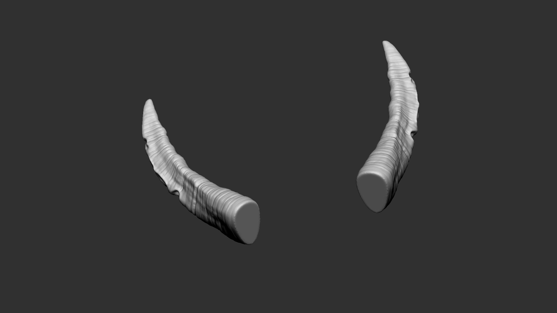 3D Goat Horns - TurboSquid 1692653