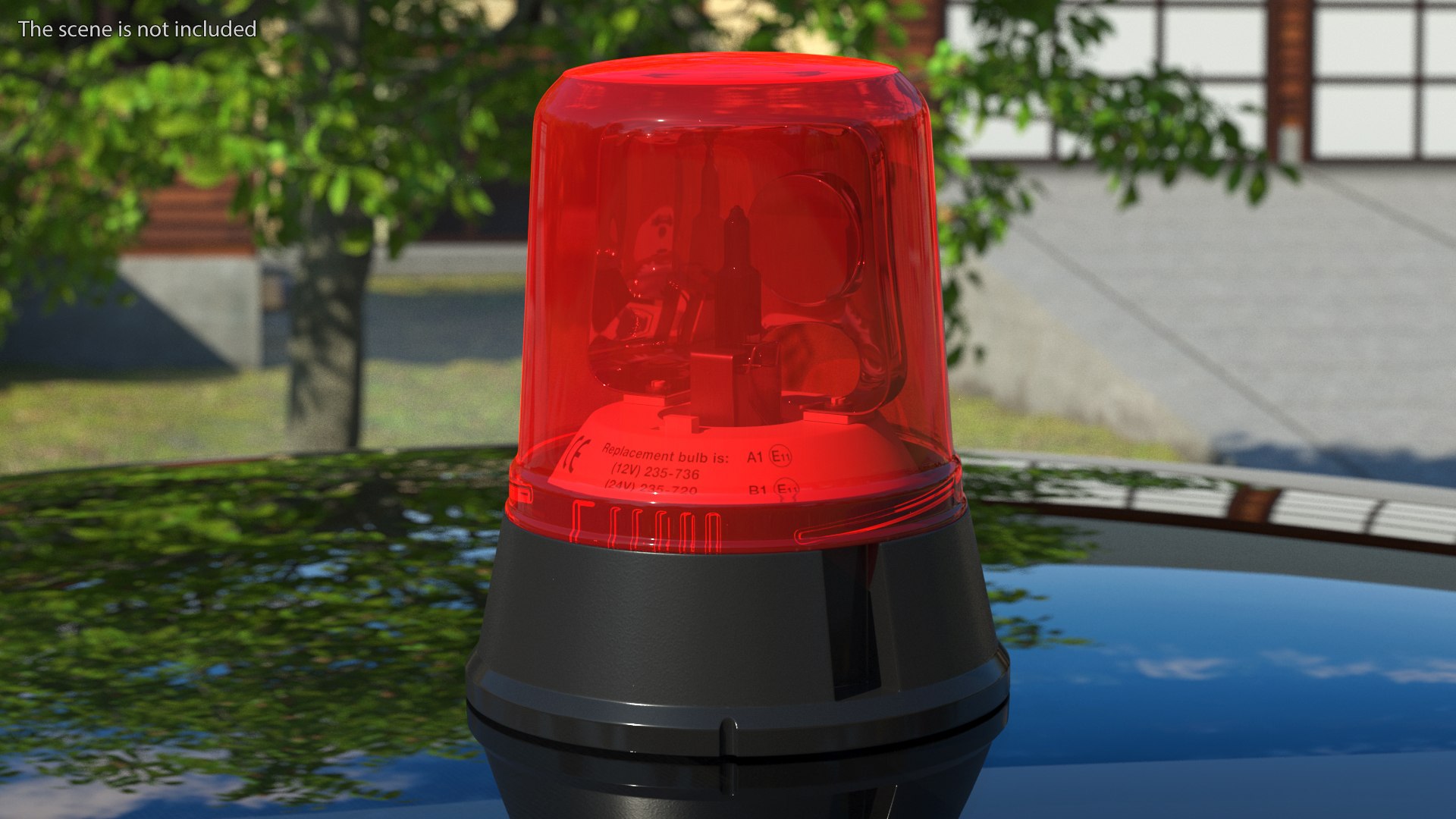 3D Flashing Rotating Beacon Red Model - TurboSquid 1872197