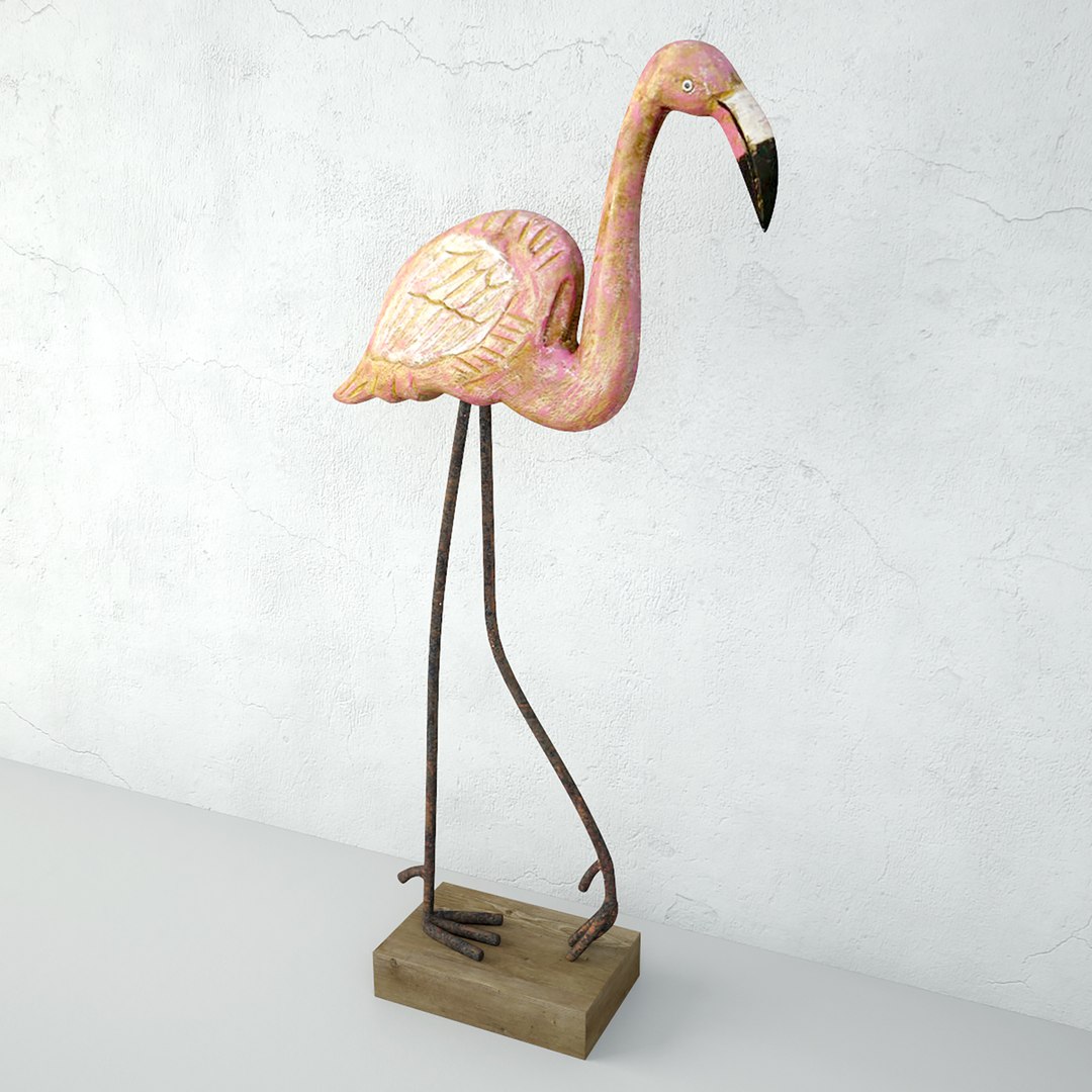 3D Think Pink Painted Tabletop Sculpture - TurboSquid 2129747