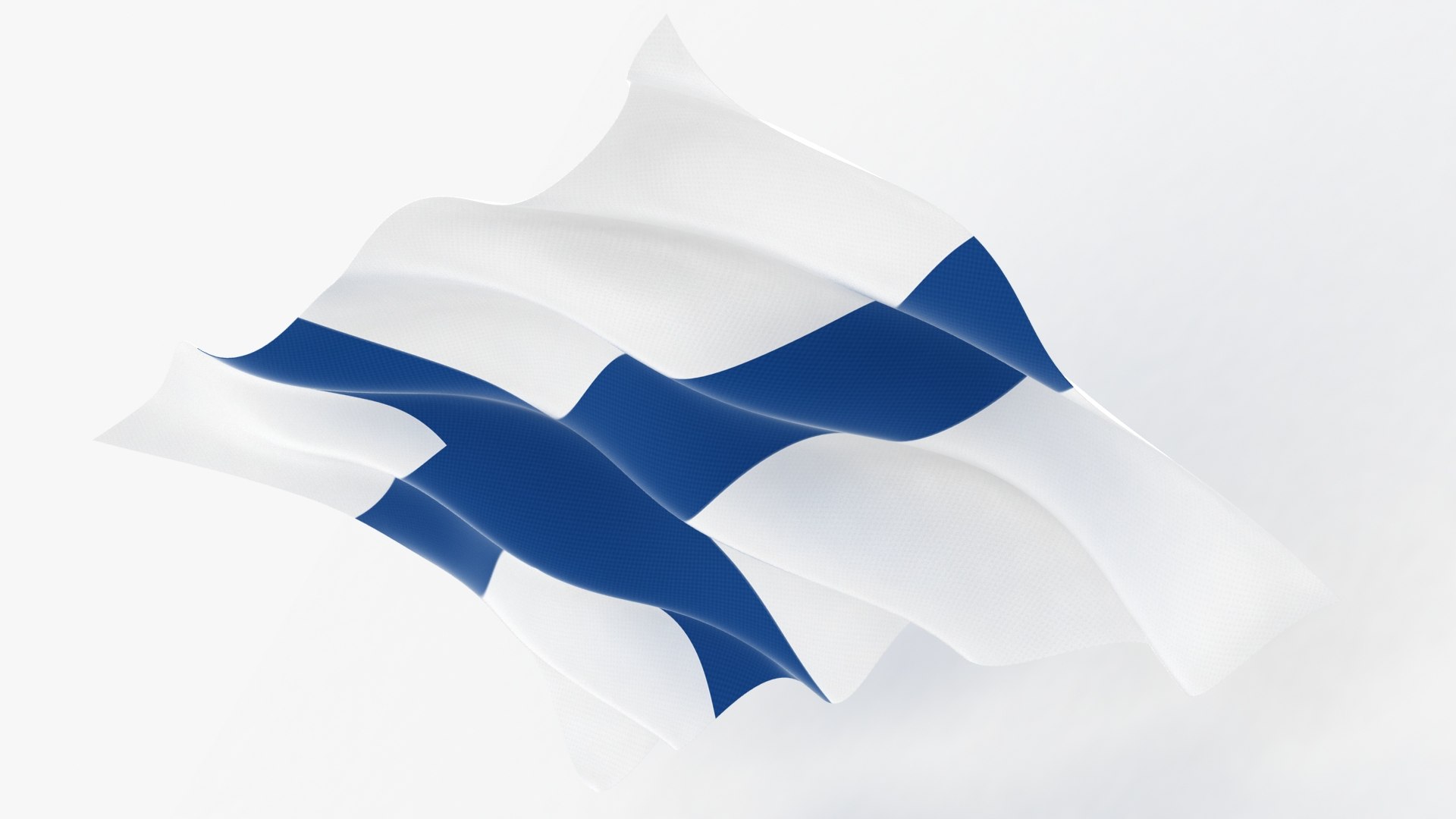 Realistic Finland Flag Model - TurboSquid 1615304