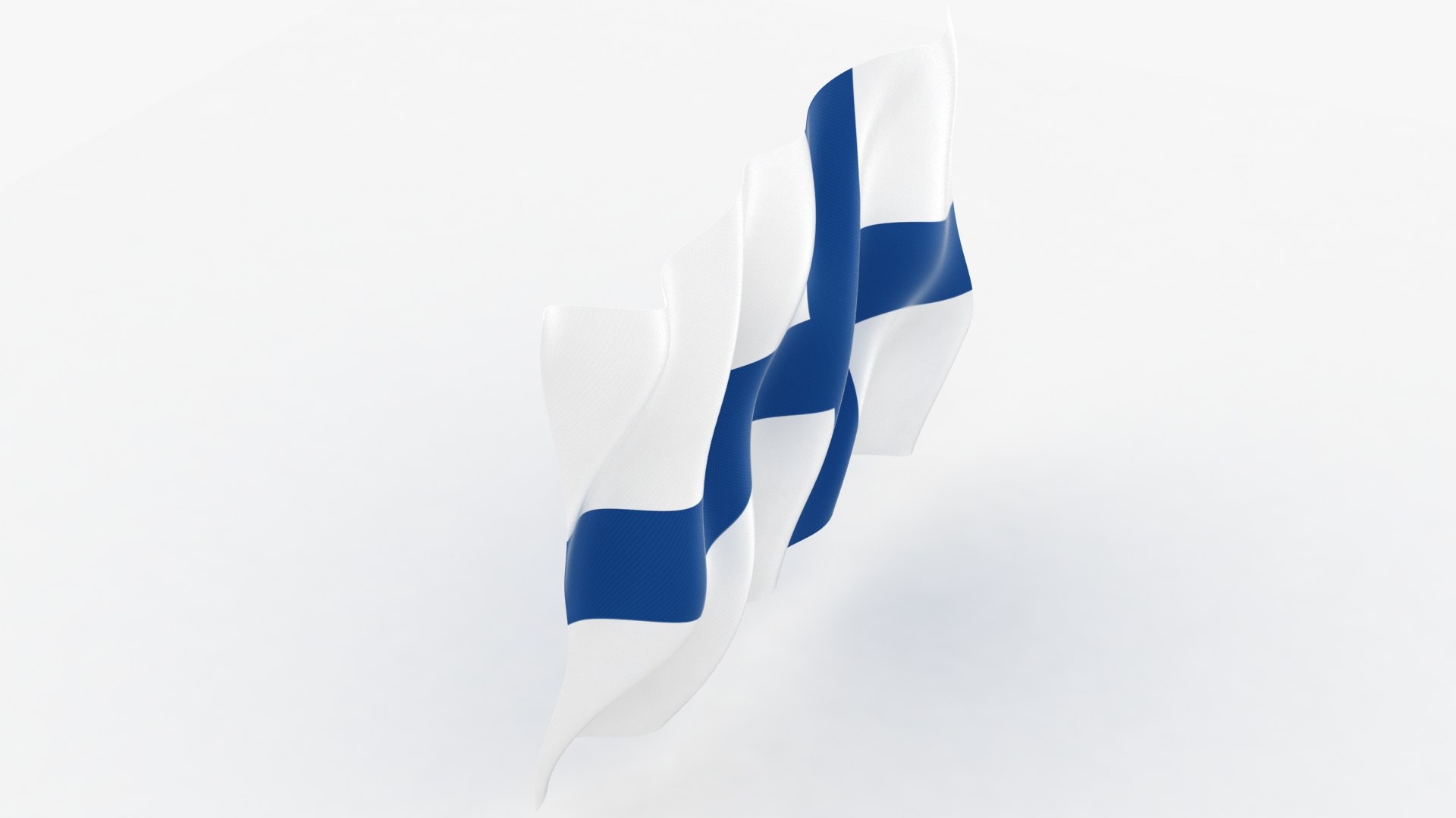 Realistic Finland Flag Model - TurboSquid 1615304