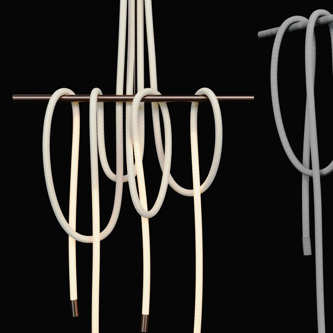 Luke Lamp Pendant light002 - 2lights - 2mat 3D model - TurboSquid 2127957