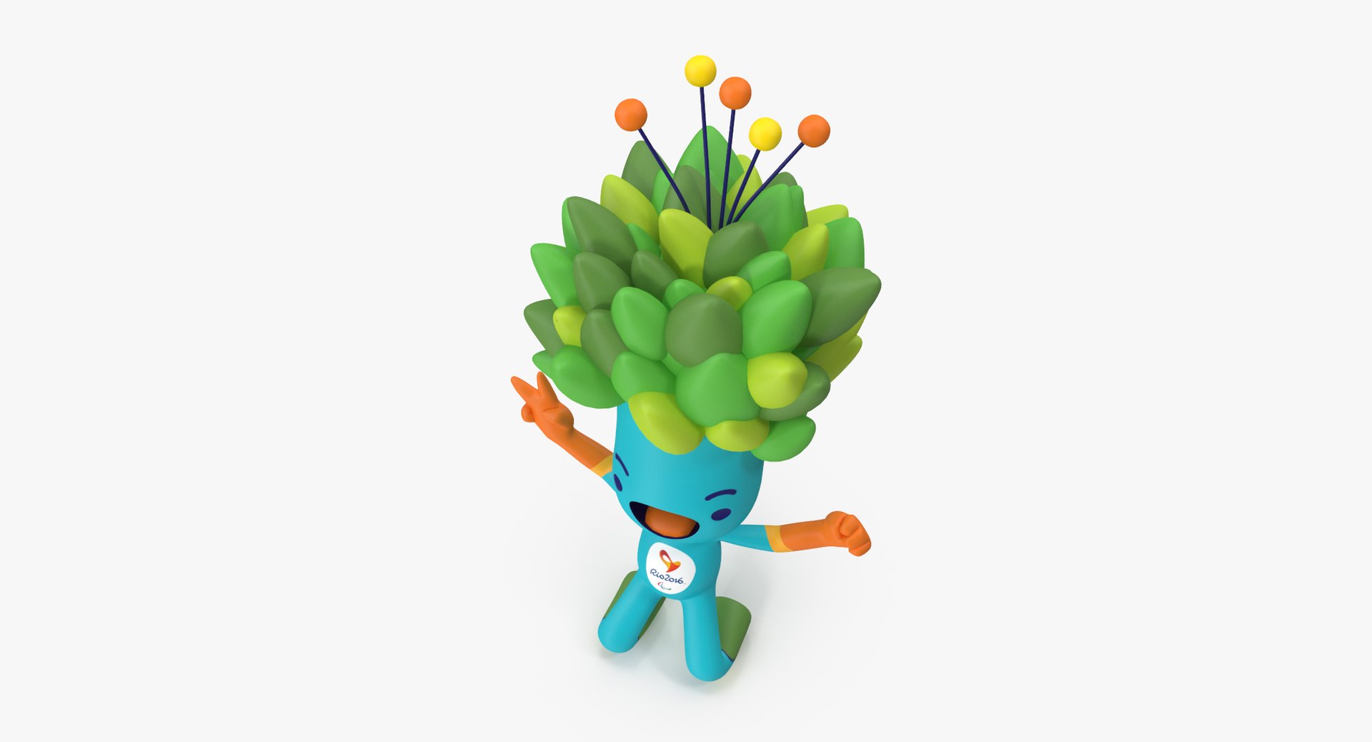 2016 olympics mascot tom 3d max