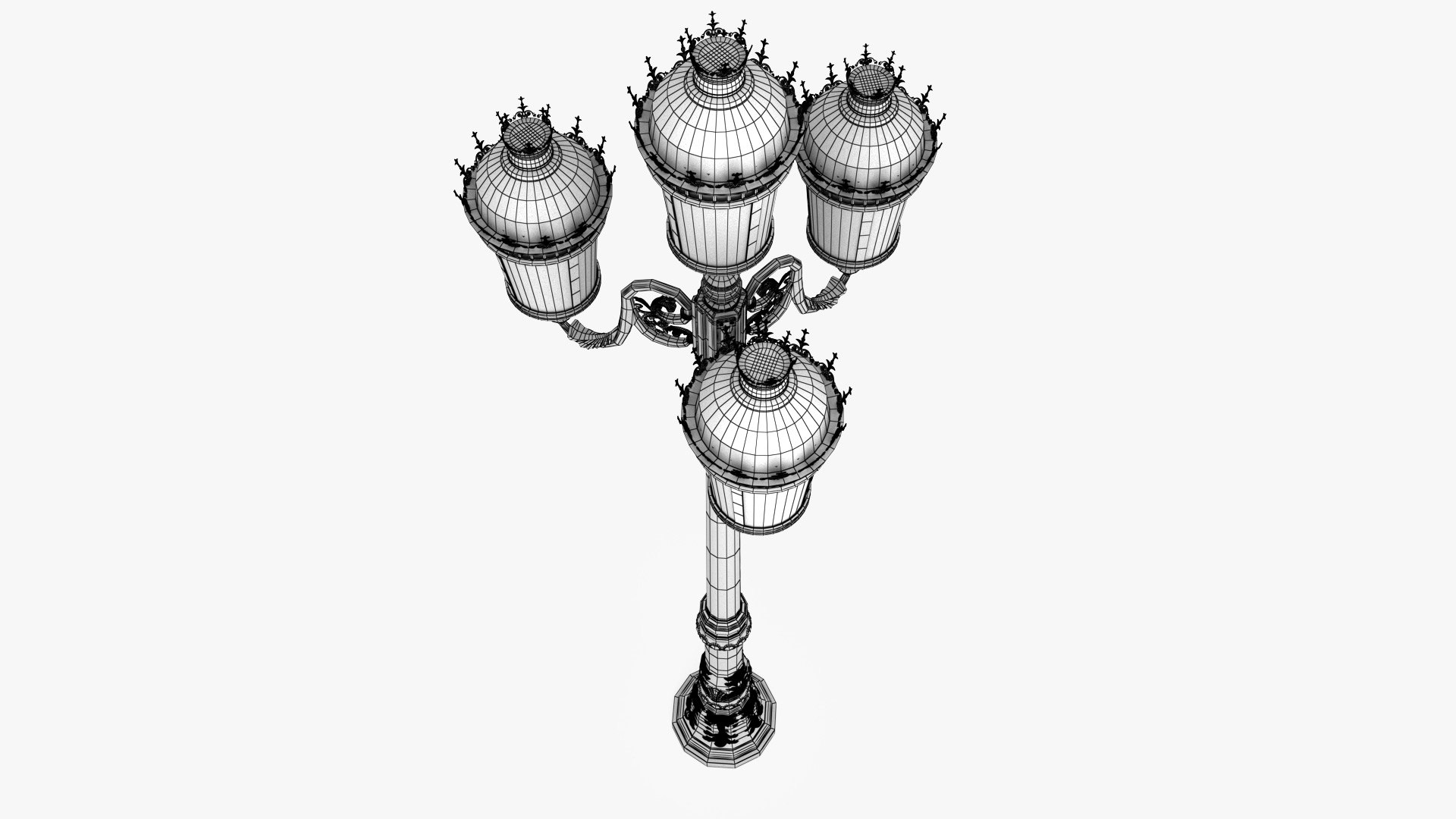 3D Lamp Post 8K PBR Textures Model - TurboSquid 2418251
