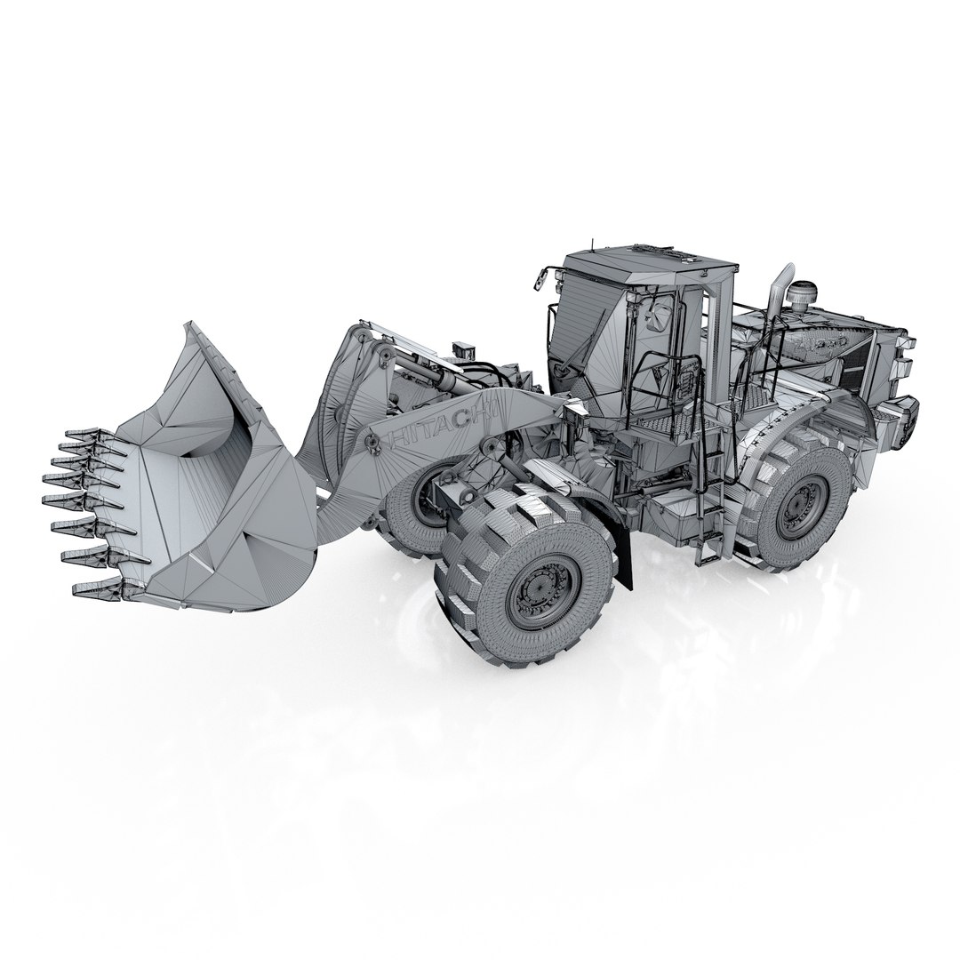 Hitachi Zw550 Wheel Loader 3D Model - TurboSquid 1447519