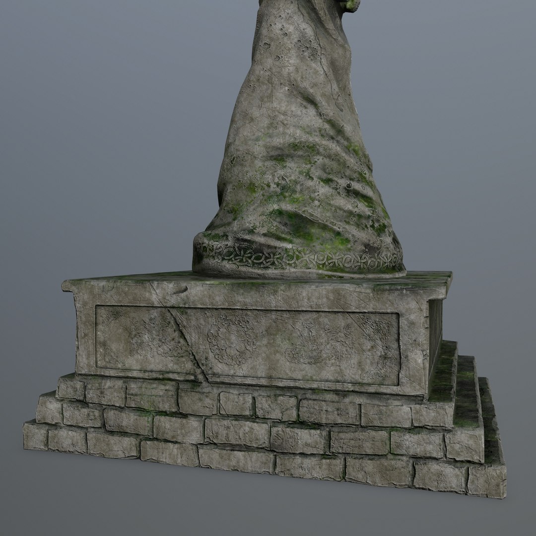 Statue Base 3D - TurboSquid 1675313