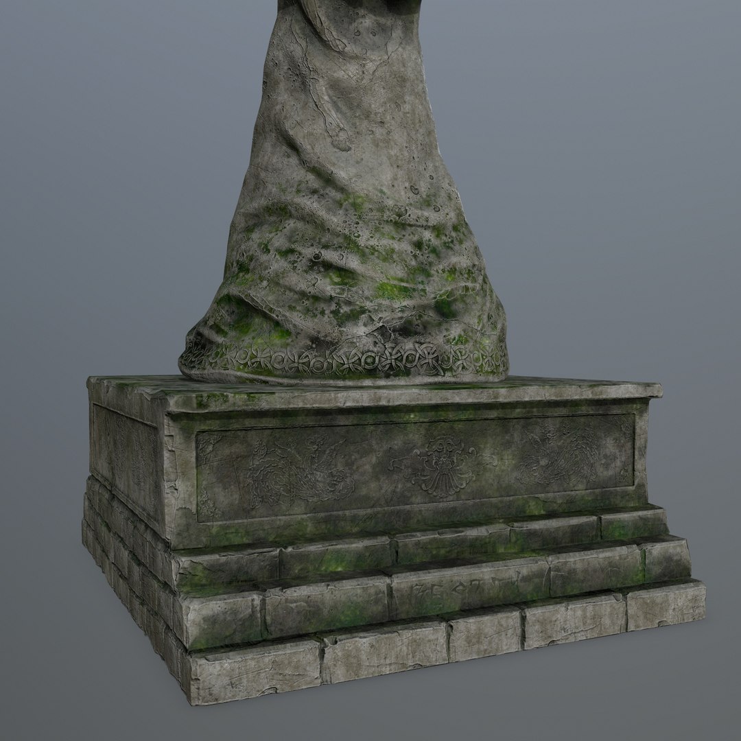 Statue Base 3D - TurboSquid 1675313