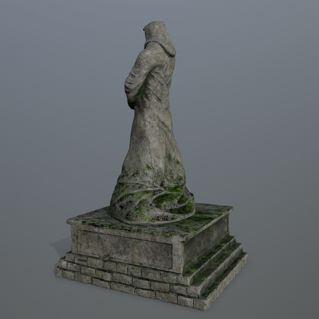Statue base 3D - TurboSquid 1675313