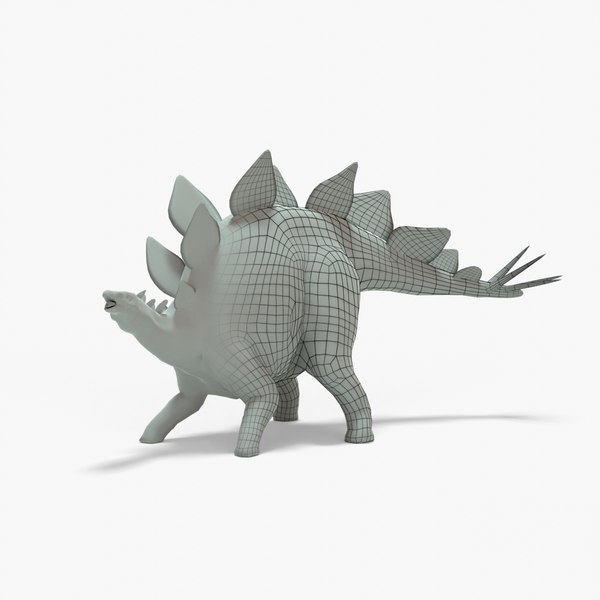 Stegosaurus Rigged Basemesh3D模型 - TurboSquid 2066750