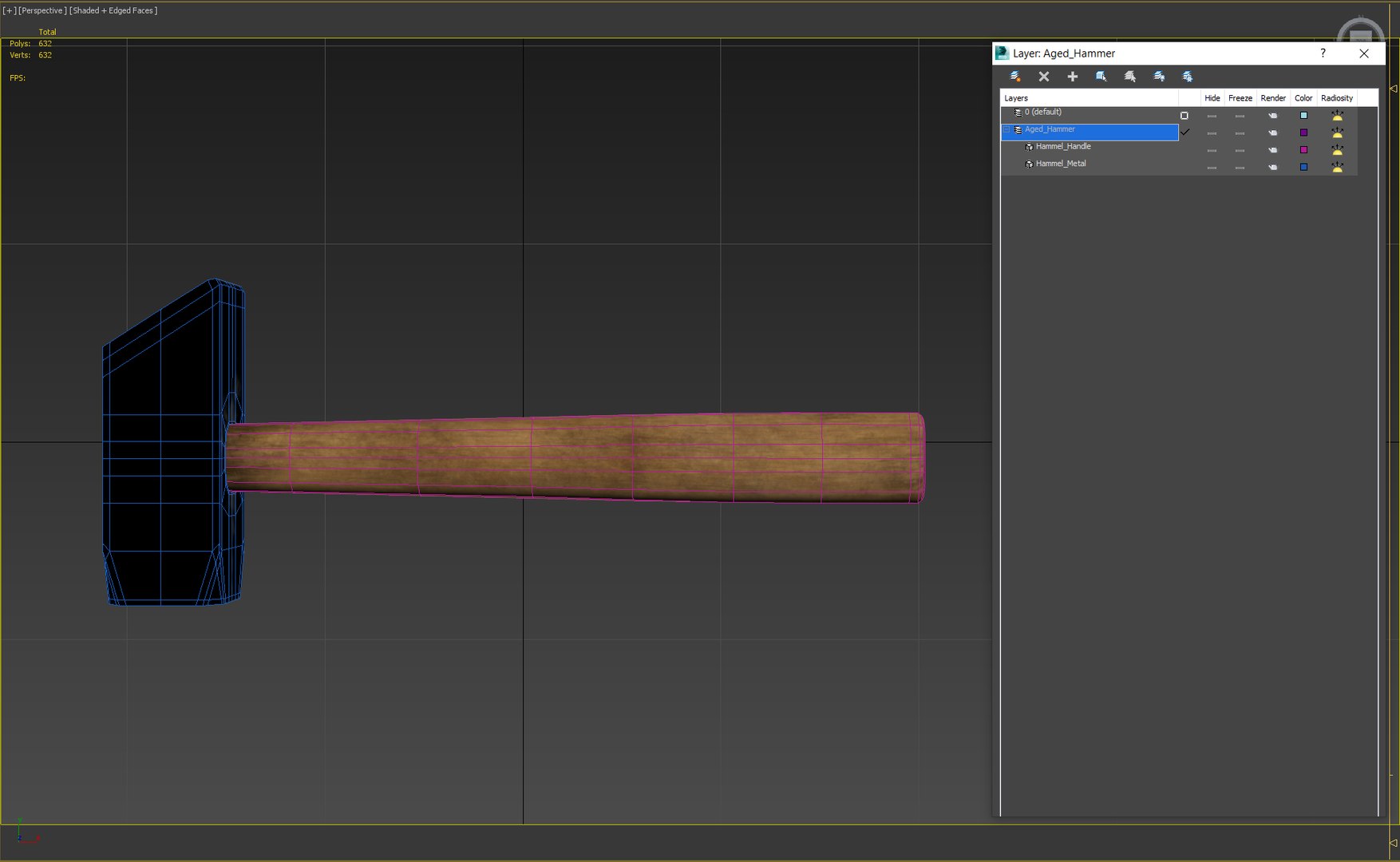 3D Aged Hammer - TurboSquid 2105599