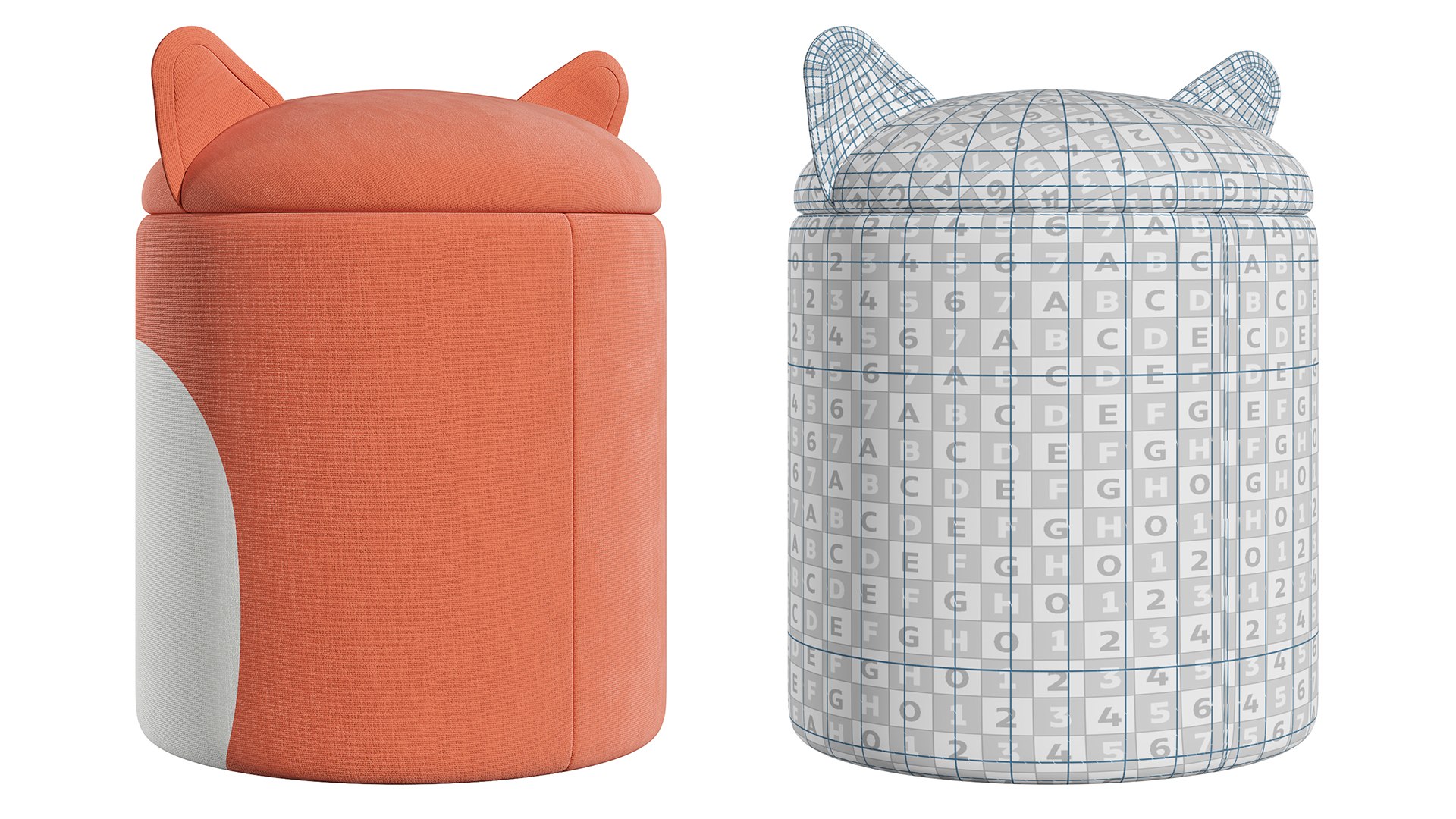 3D HM Children Pouf - TurboSquid 2195273