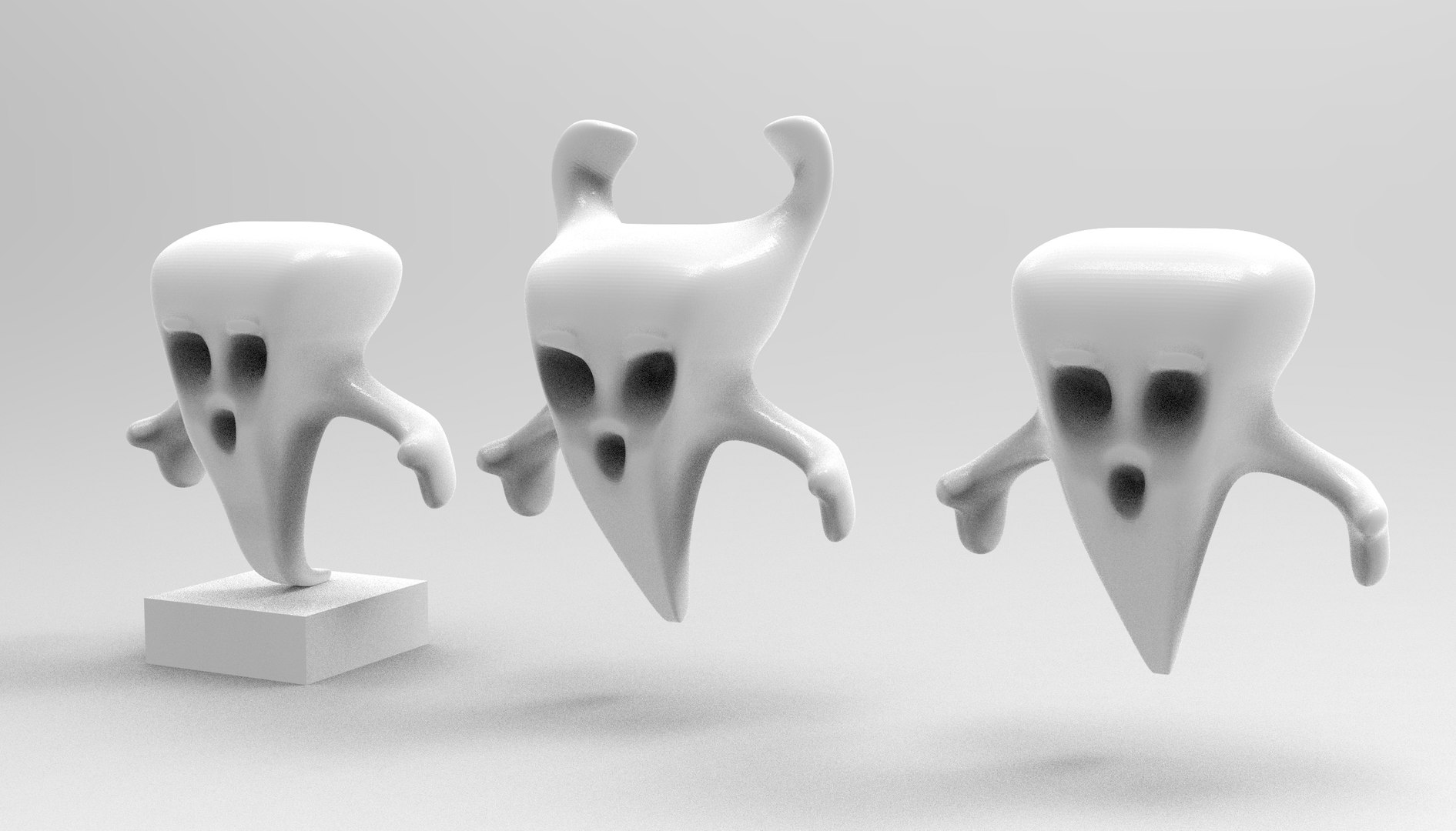 Cute Ghost 3D Model - TurboSquid 1989729