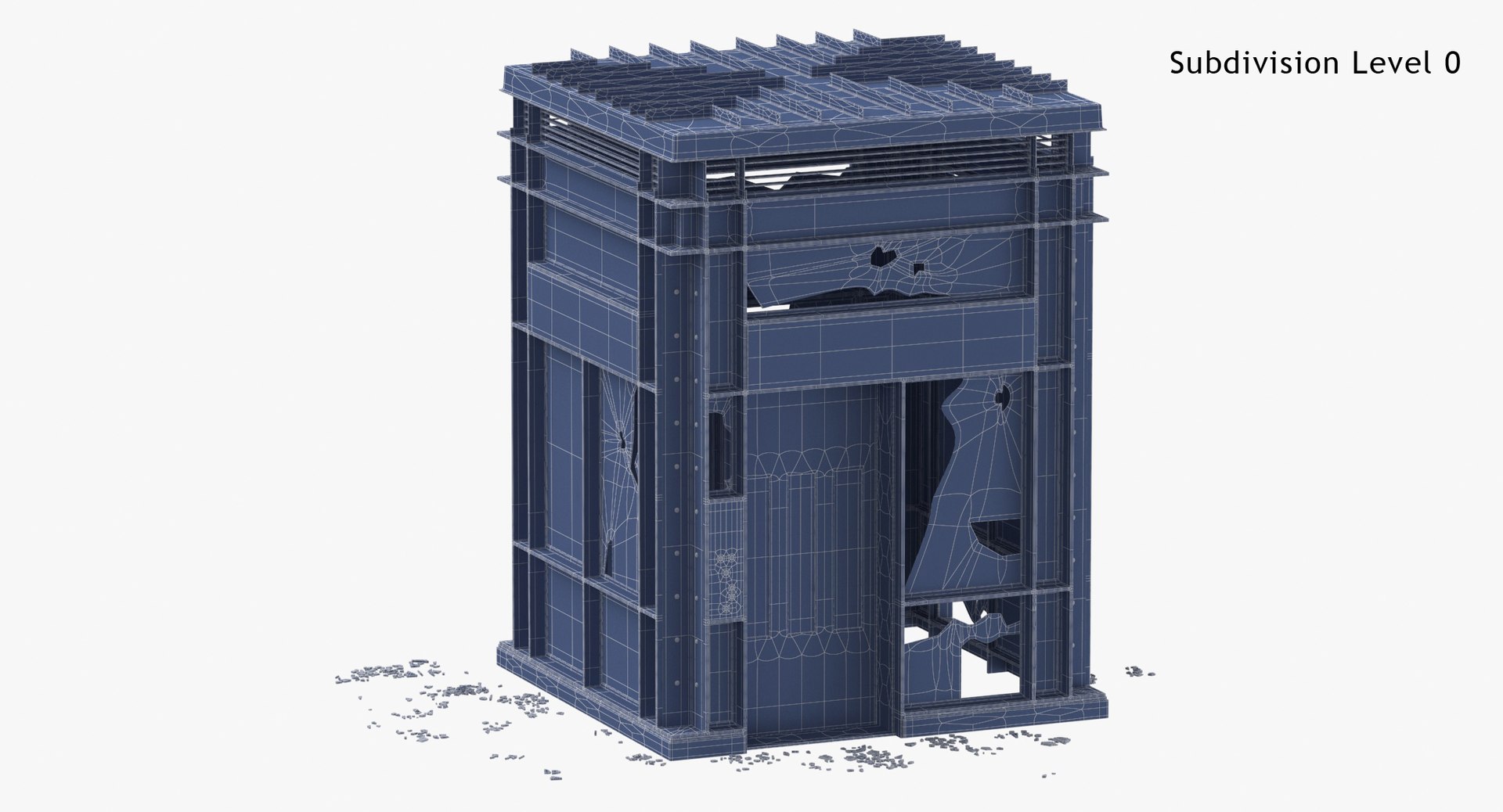 Subway Entrance 03 Destroyed 3D model - TurboSquid 2069427