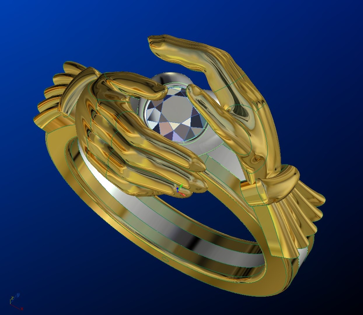 3D model claddagh ring - TurboSquid 1545967