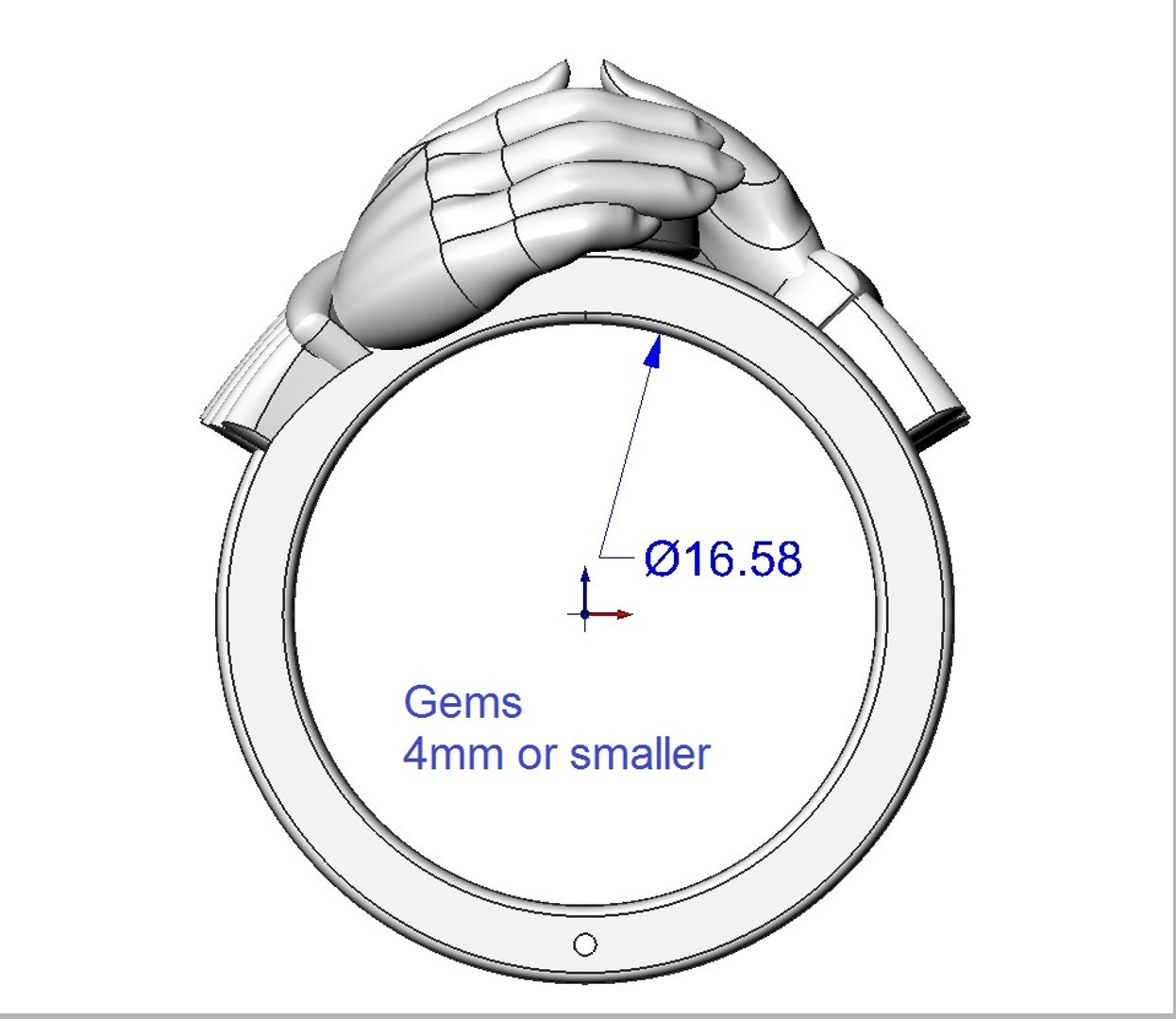 3D model claddagh ring - TurboSquid 1545967