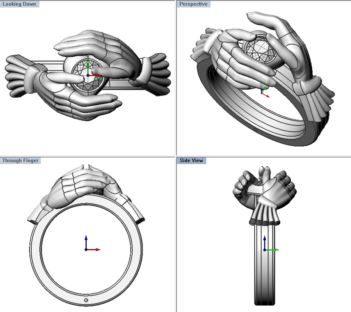 3D model claddagh ring - TurboSquid 1545967