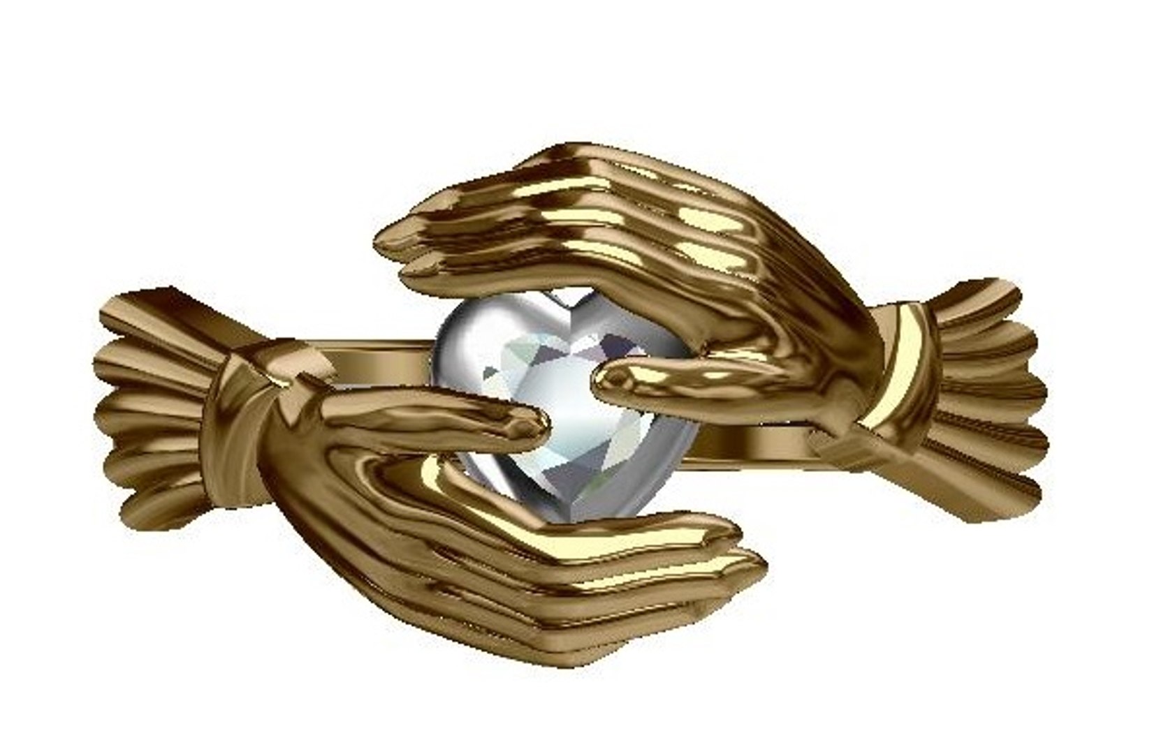 3D model claddagh ring - TurboSquid 1545967