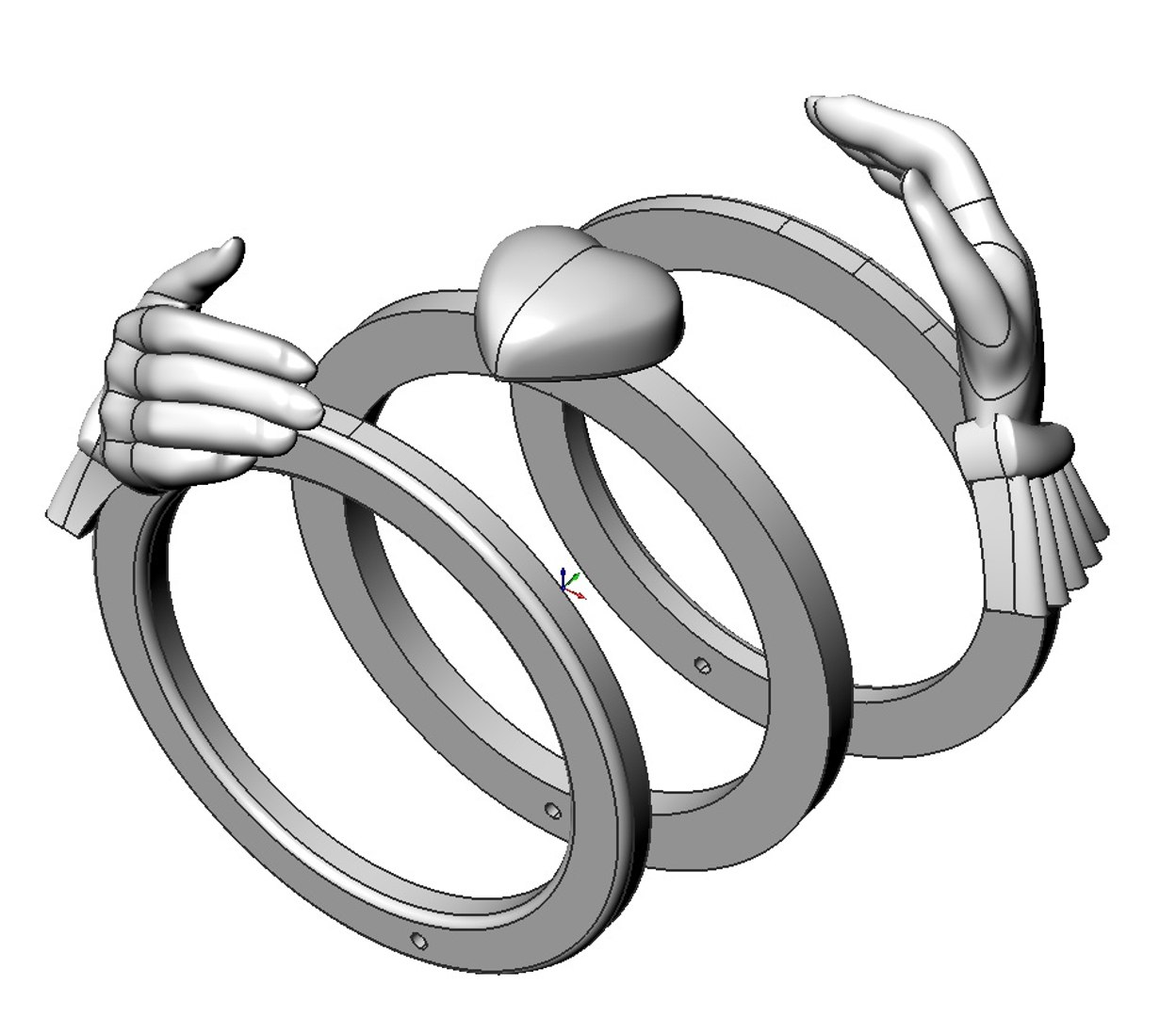 3D model claddagh ring - TurboSquid 1545967