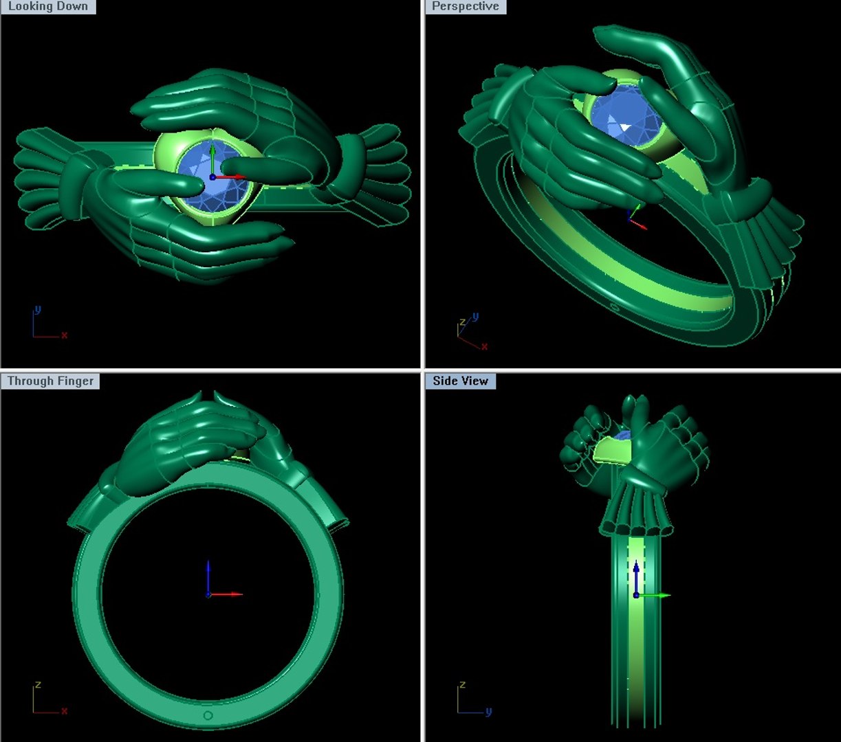 3D model claddagh ring - TurboSquid 1545967