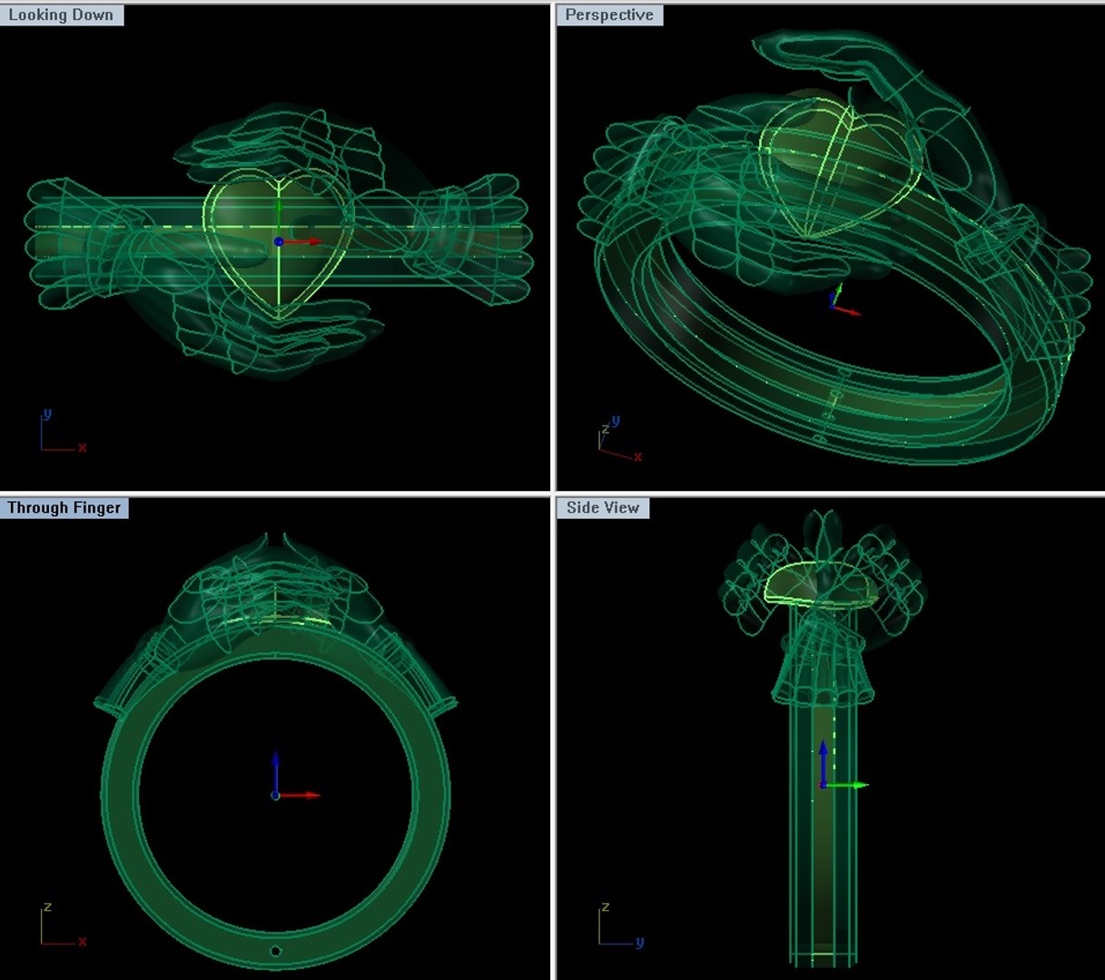 3D model claddagh ring - TurboSquid 1545967