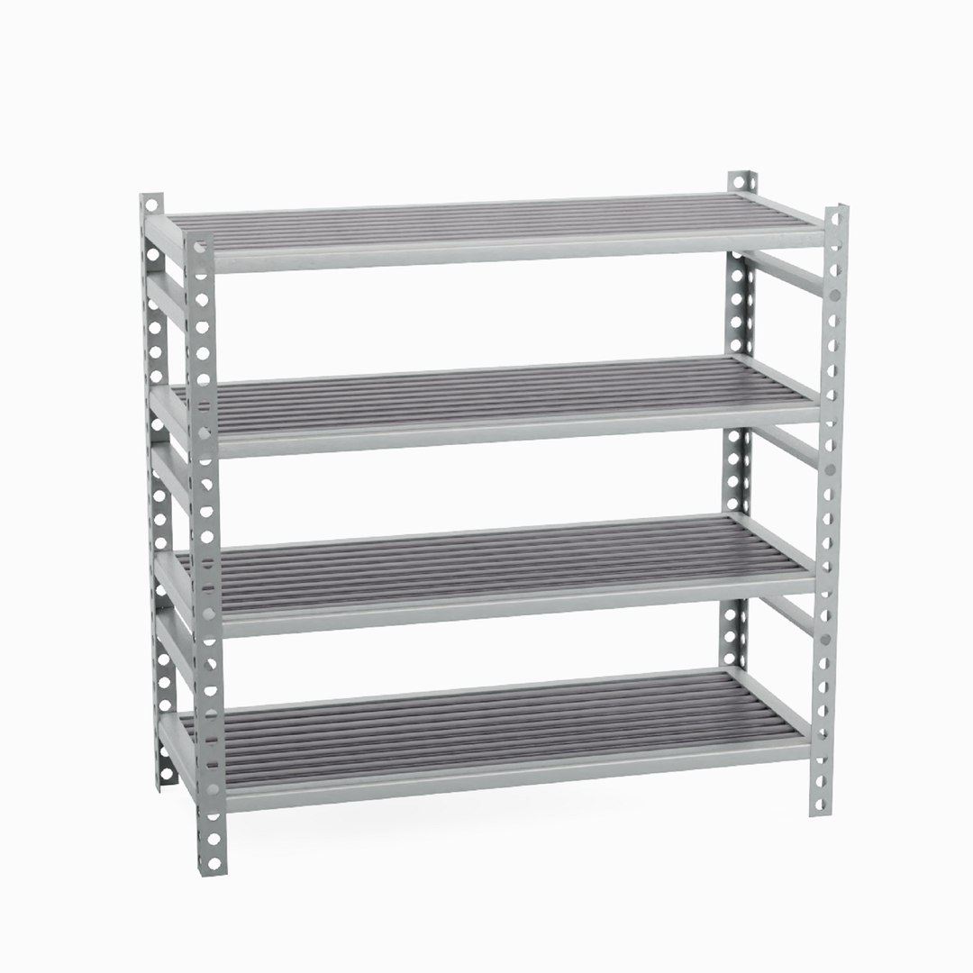 3D Metal Shelf B 01 Model - TurboSquid 2298675