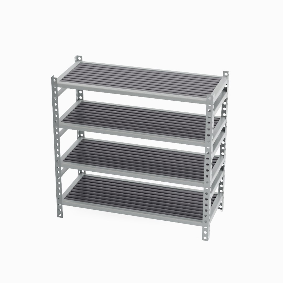 3D Metal Shelf B 01 Model - TurboSquid 2298675