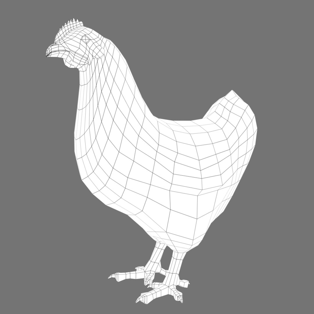 3d chicken