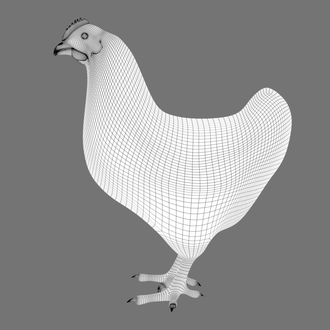 3d chicken