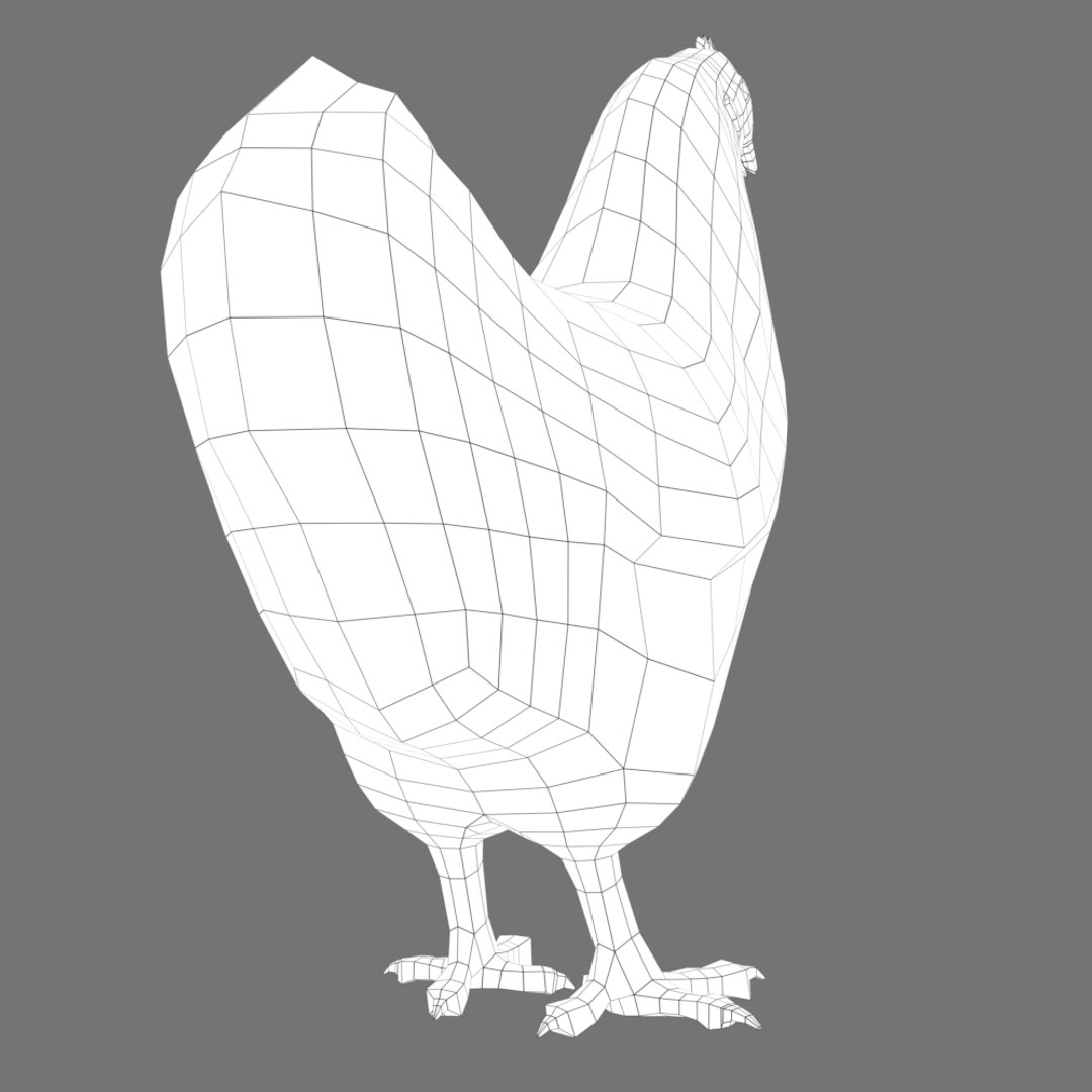 3d chicken