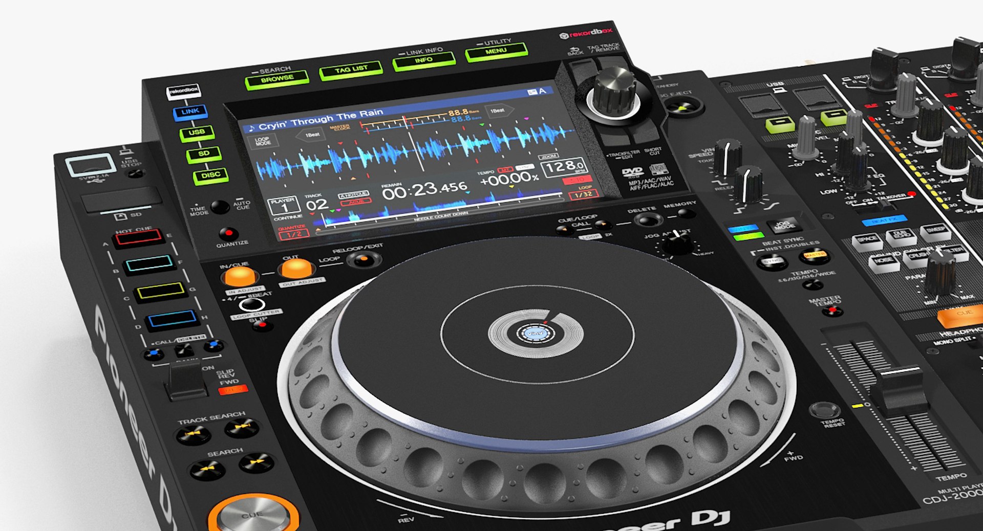 Professional dj media player 3D model - TurboSquid 1241351