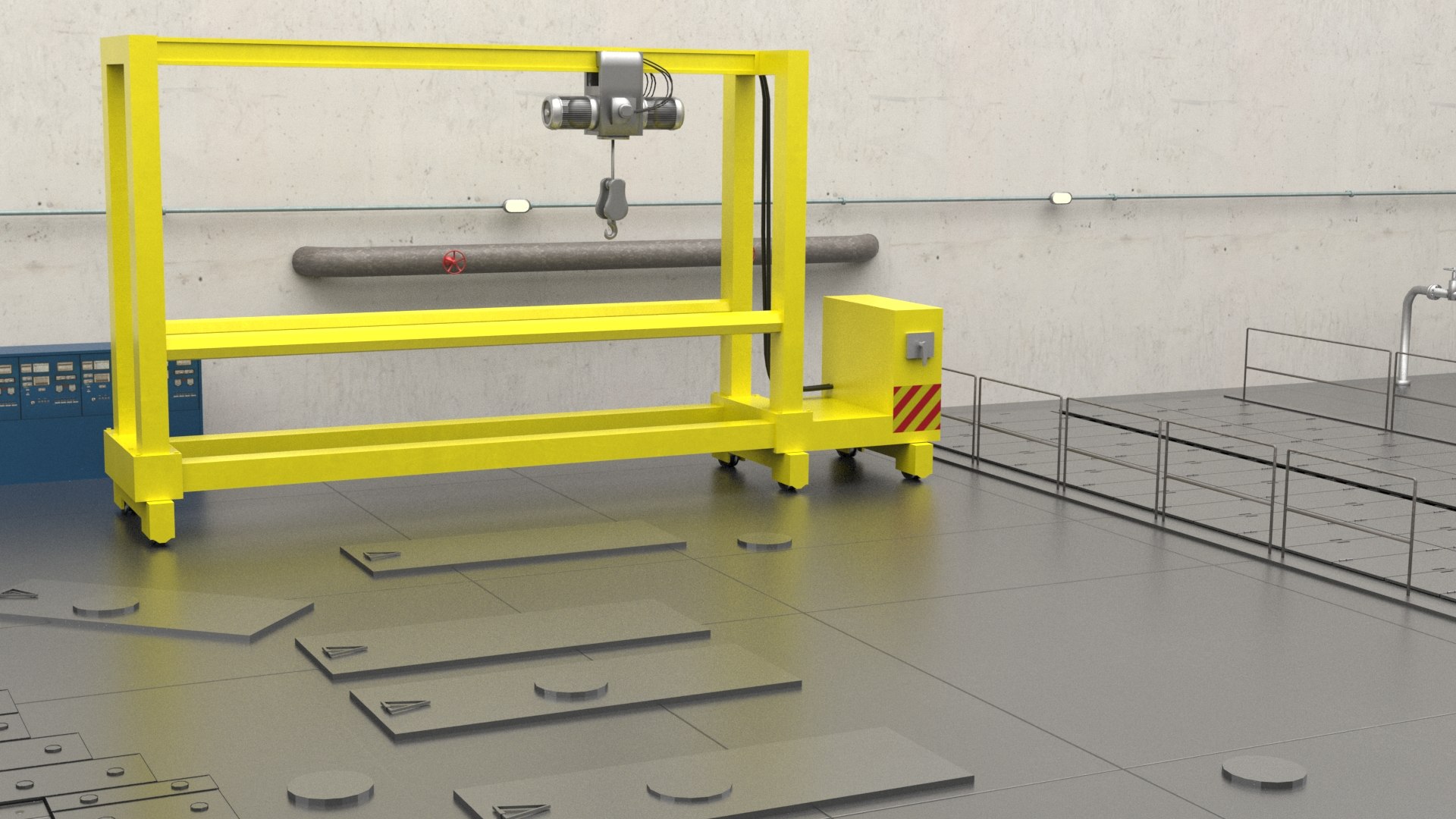 Chernobyl Reactor Cross Section 3D - TurboSquid 2303572